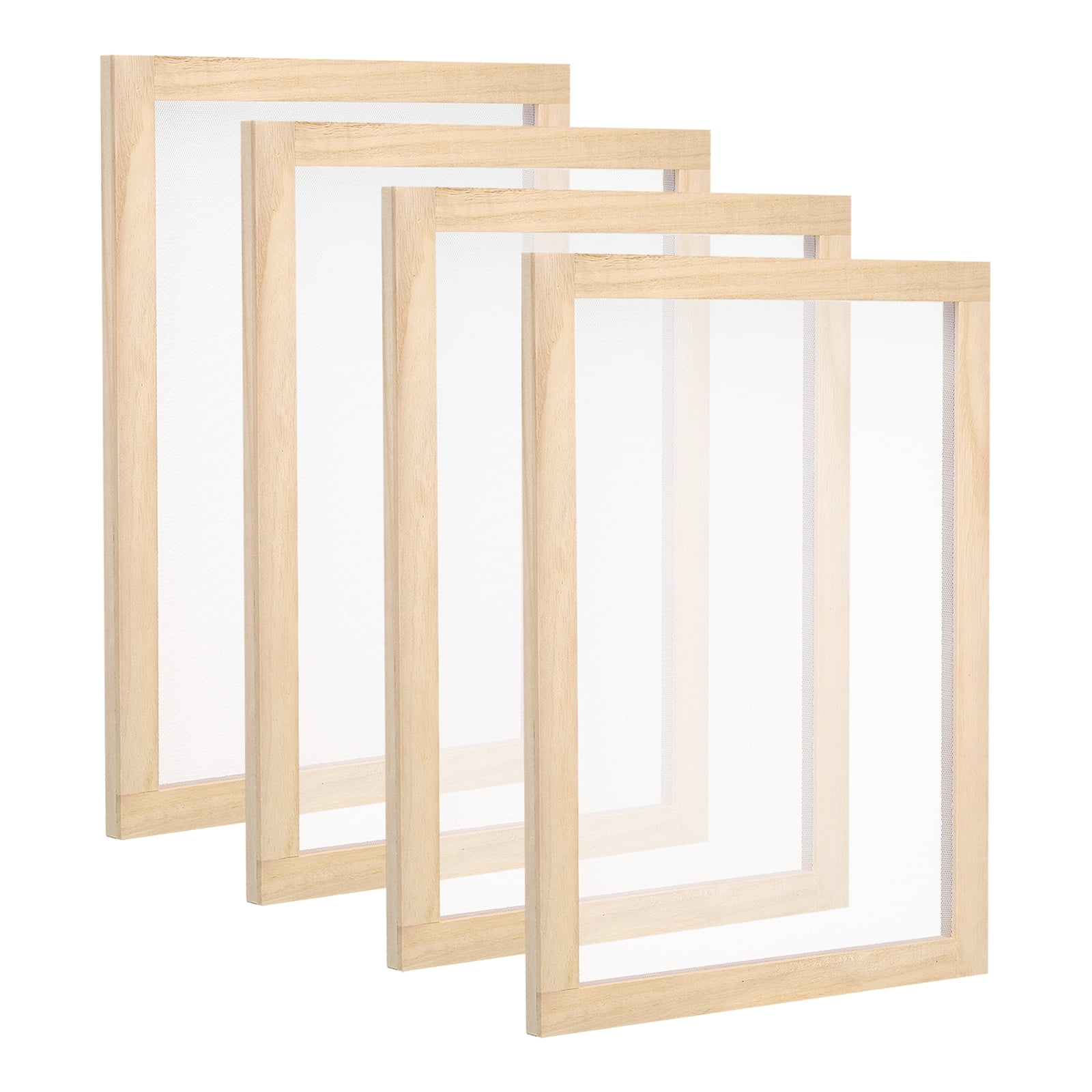 Uxcell 13.4"x9.8" A4 Wooden Paper Making Screen Papermaking Frame Mould ...