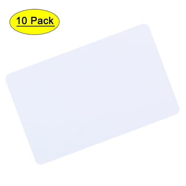 Uxcell 13.56MHz Read Only RFID Blank IC Card Smart Cards White 10 Pack ...