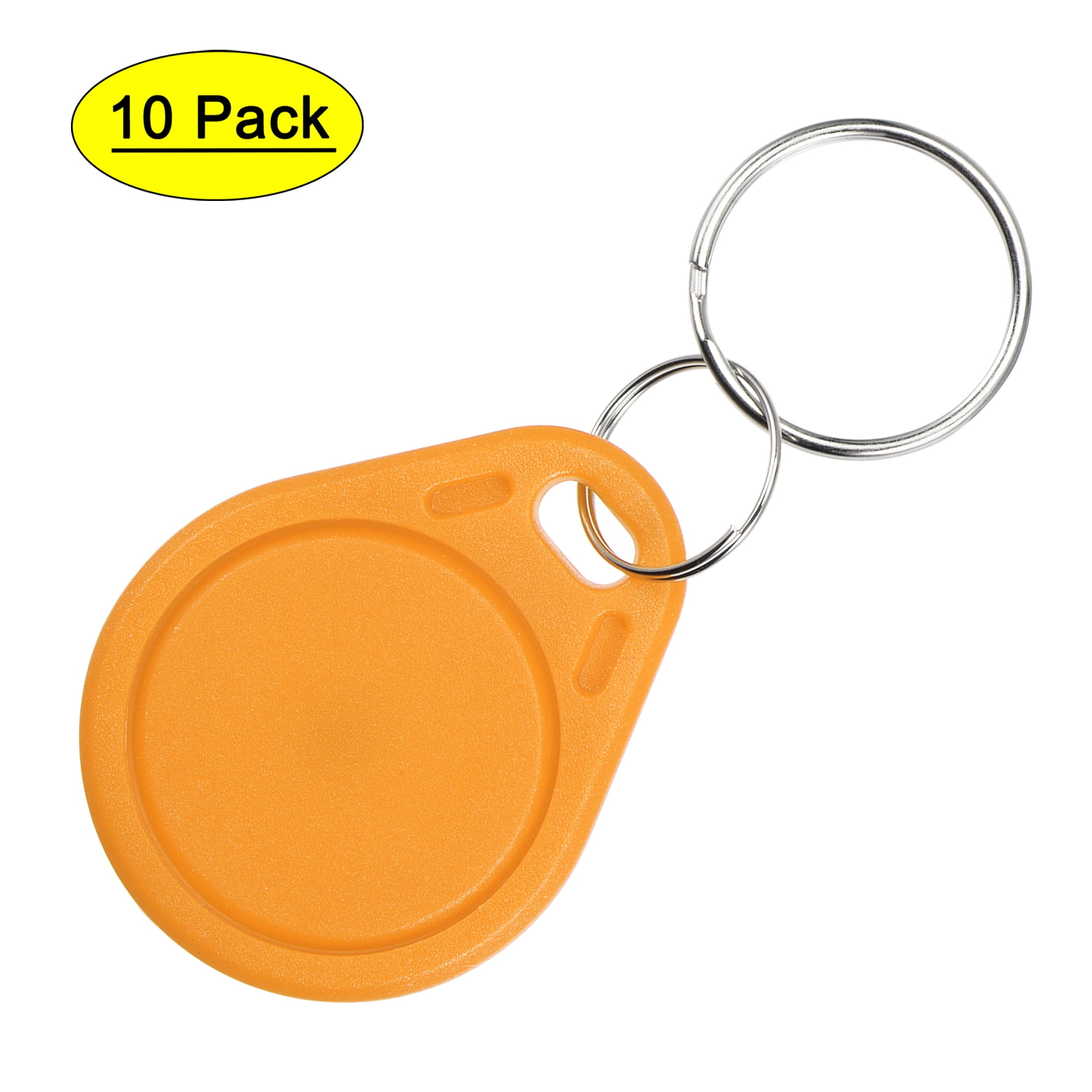 Uxcell 13.56MHz Read Only RFID Proximity IC Card Key Fobs Yellow 10 ...