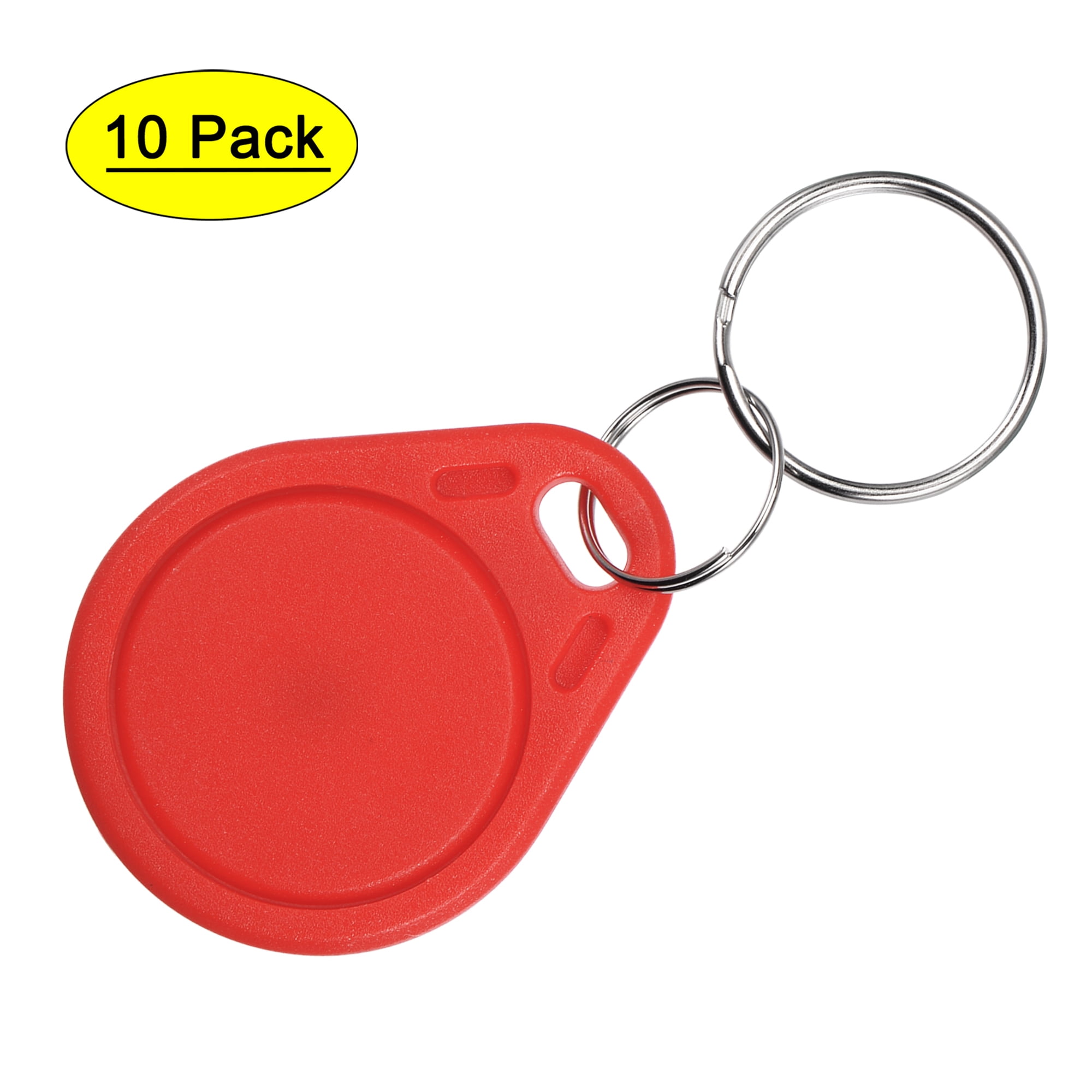 Uxcell 13.56MHz Rewritable RFID Proximity IC Card UID Key Fobs Red 10 ...