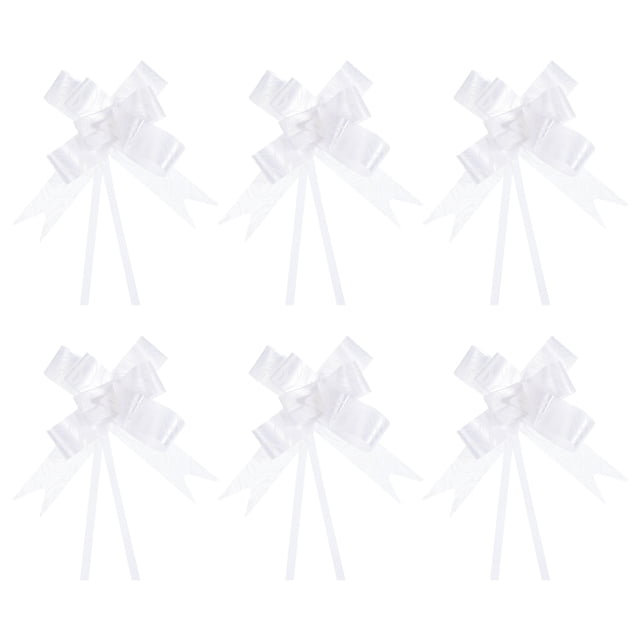 Uxcell 13 Inch Pull Bows Ribbon Gift Wrapping String Rose Pattern ...