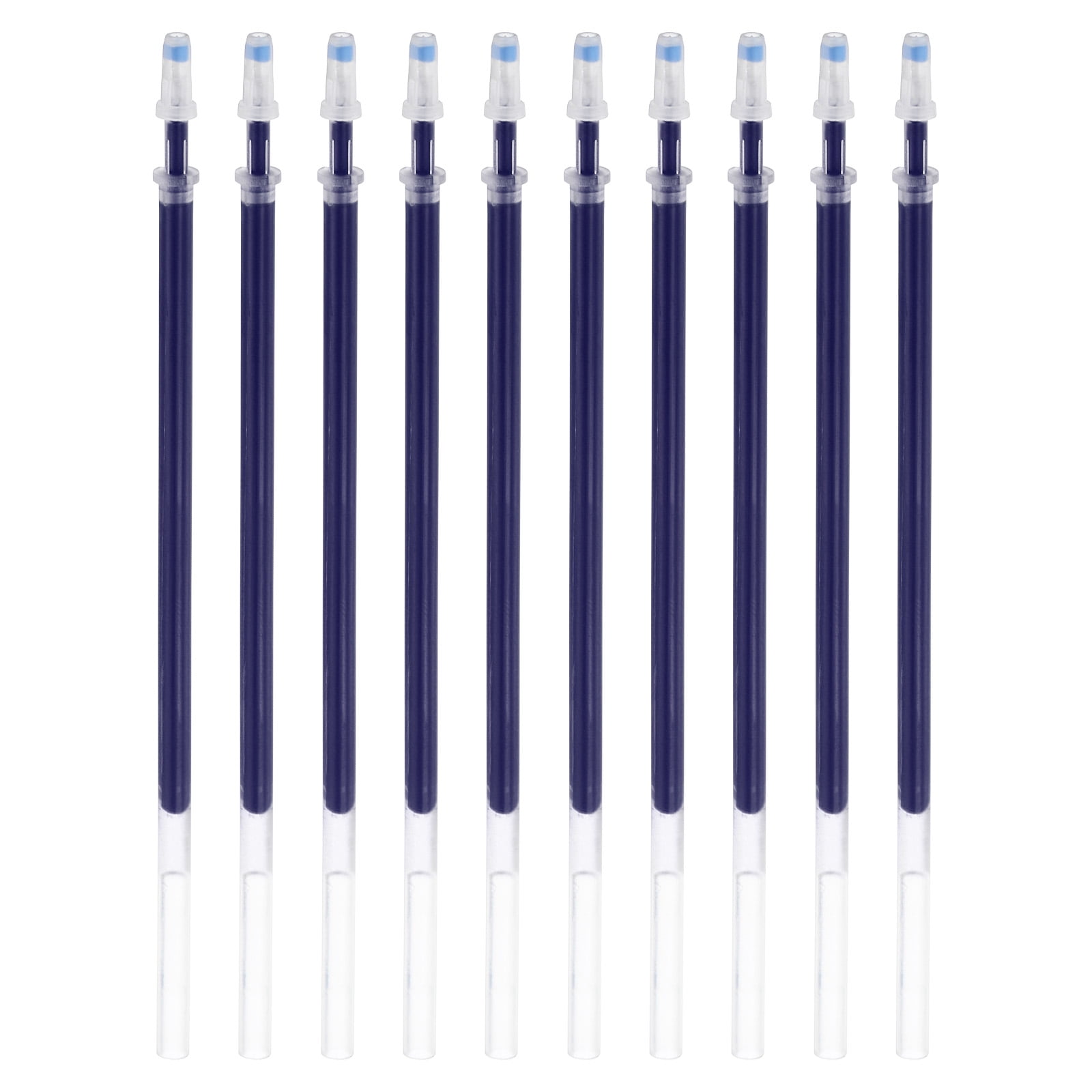 Uxcell 130mm Ballpoint Pen Refills 0.5mm Needle Tip Blue Gel Ink Pen ...