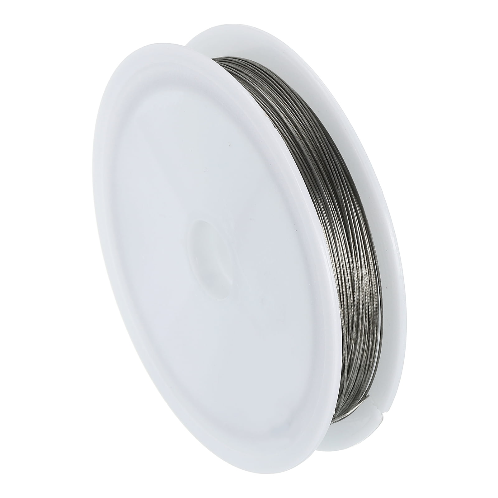 Uxcell 131 Feet 0.38mm Tiger Tail Beading Wire Soft Steel Craft Wire ...