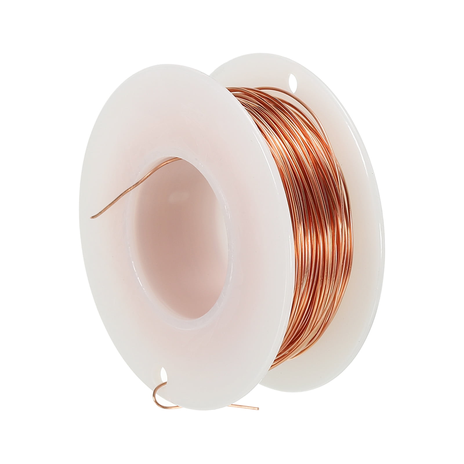 Uxcell 131 Feet Solid Bare Copper Wire 25 Gauge 99.9% Pure Copper Wire ...
