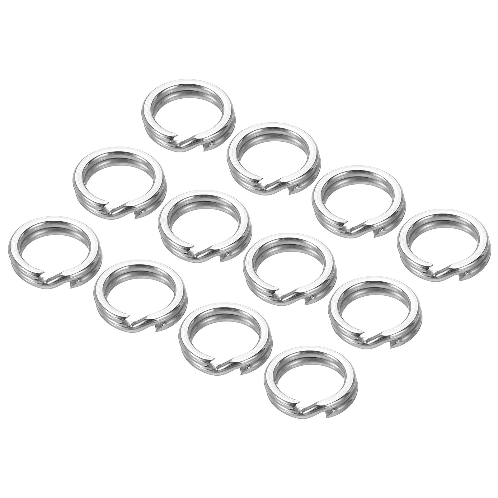 Uxcell 133LB Fishing Split Rings Fishing Swivel Stainless Steel Rings ...