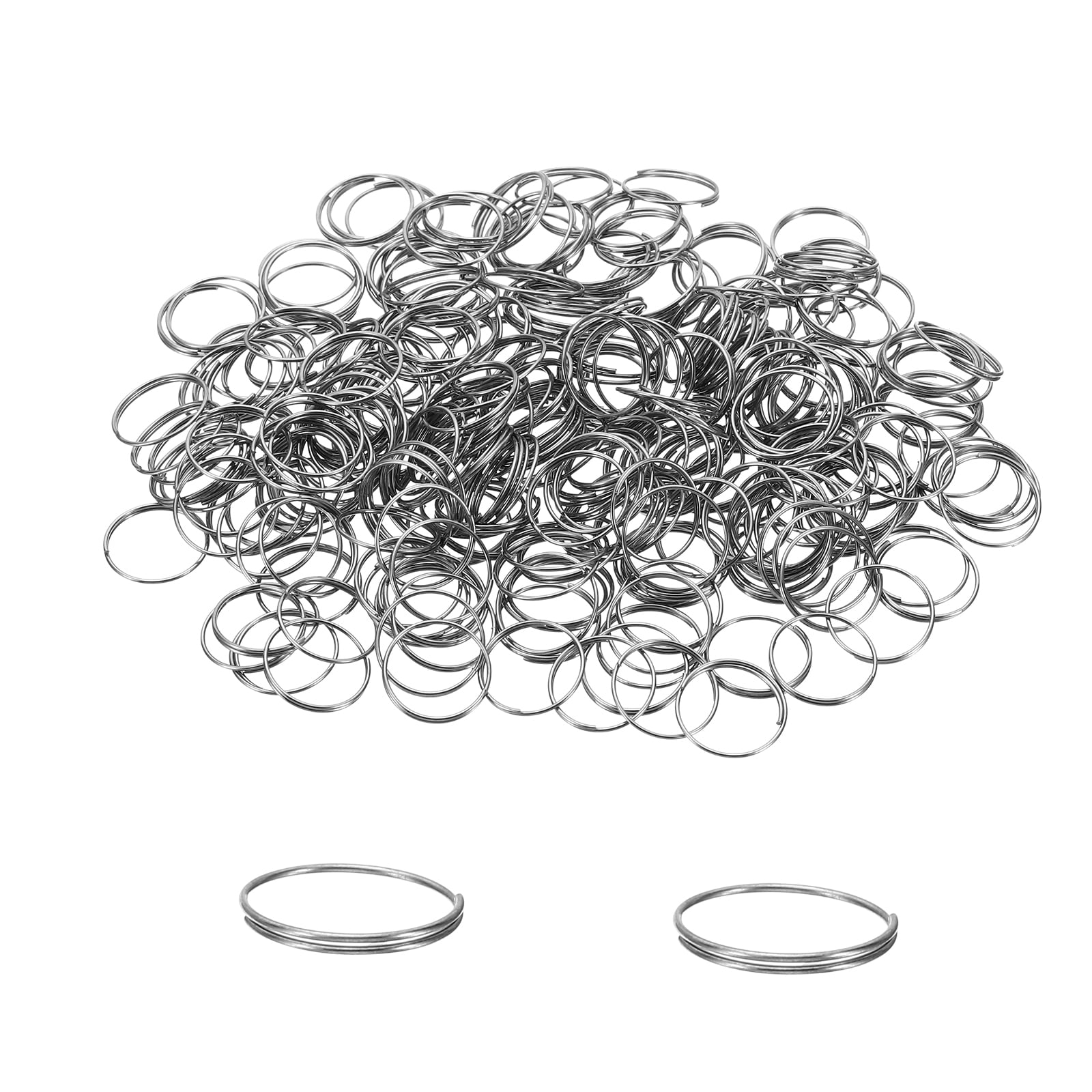 Uxcell 13mm/0.51'' OD 600Pcs 304 Stainless Steel Chandelier Split Rings ...