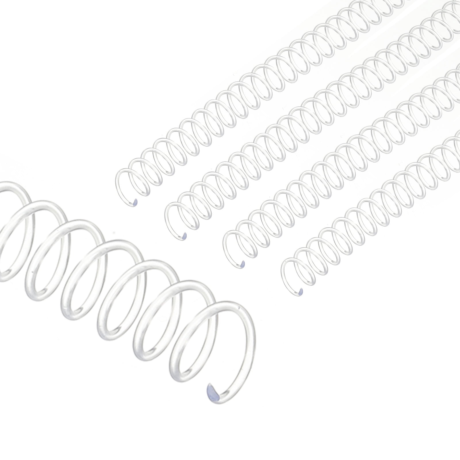Uxcell 13mm(1/2") Plastic Spiral Binding Coils, 50 Pcs Binding Spirals 105 Sheet Capacity 3:1 ...