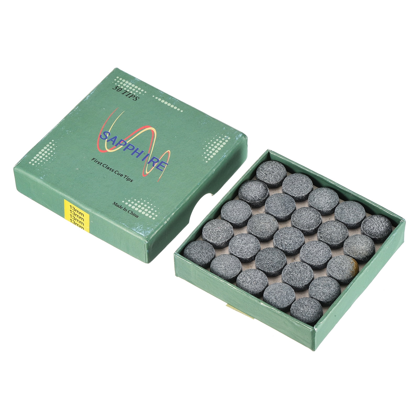 Uxcell 13mm Dia Pool Cue Tips Snooker Billiard Cue Tips Pool Stick Tips ...