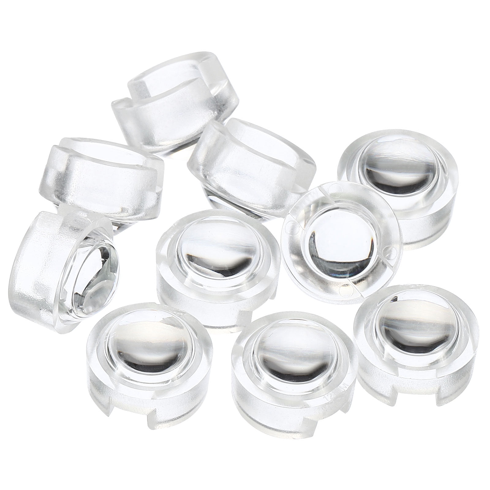 Uxcell 13mm LED Convex Lens 30 Degree Beam Angle Acrylic LED Optical ...