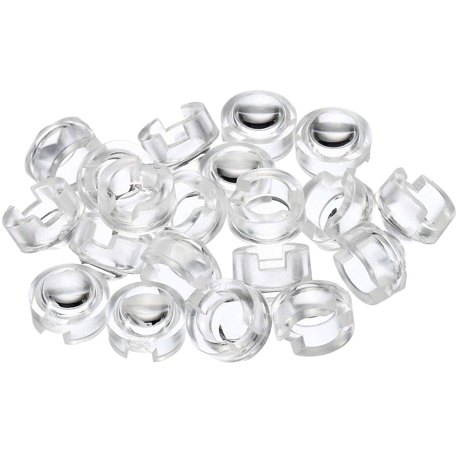 Uxcell 13mm LED Convex Lens 30 Degree Beam Angle Acrylic LED Optical ...