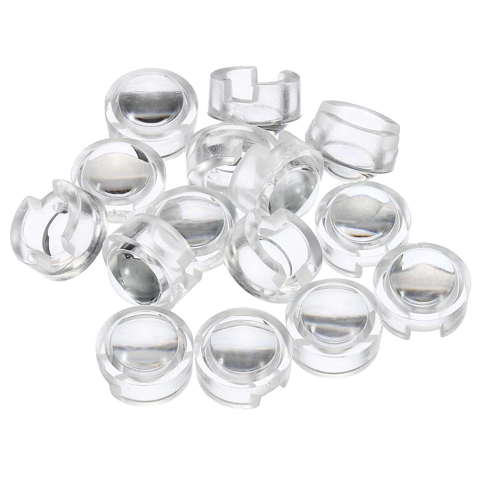 Uxcell 13mm LED Convex Lens 45 Degree Beam Angle Acrylic LED Optical ...