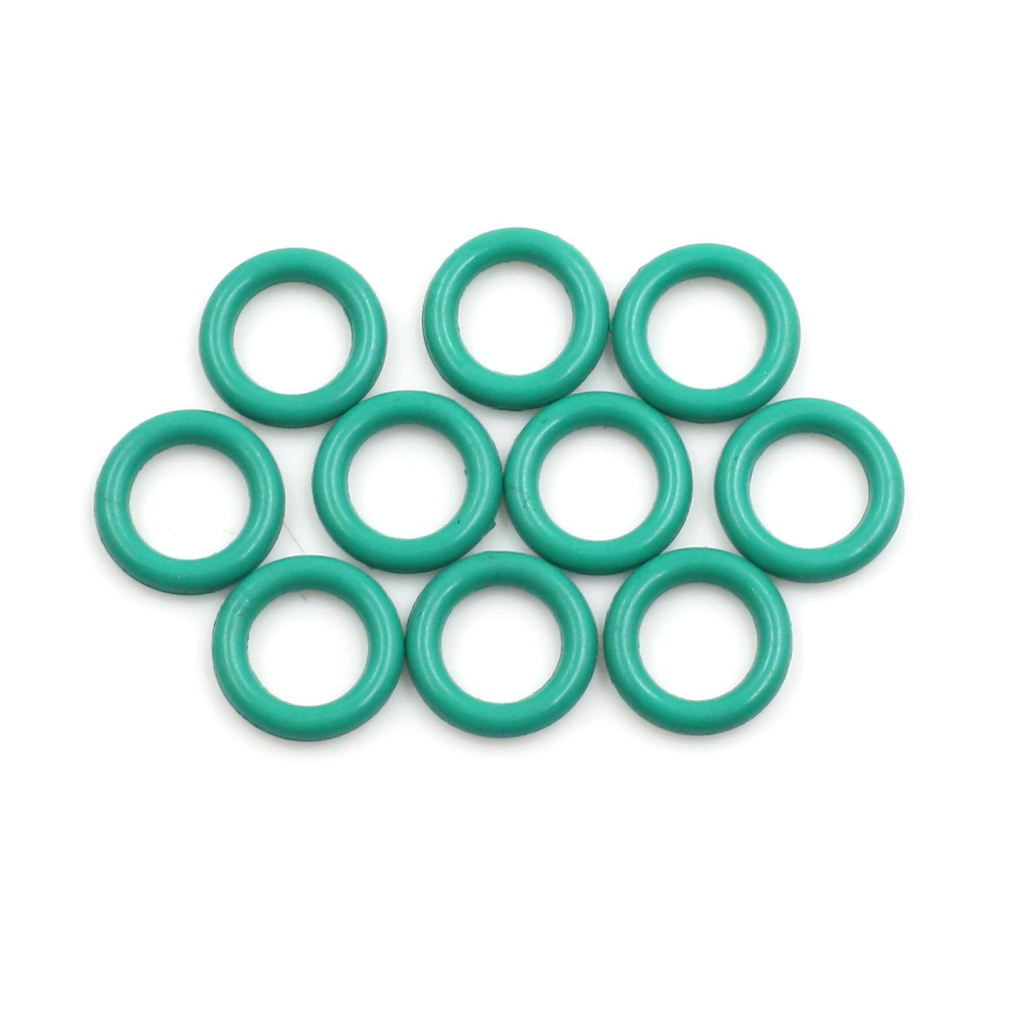 Uxcell 13mm OD 8mm ID 2.5mm Width Fluorine Rubber Seal O Rings Green 10 ...