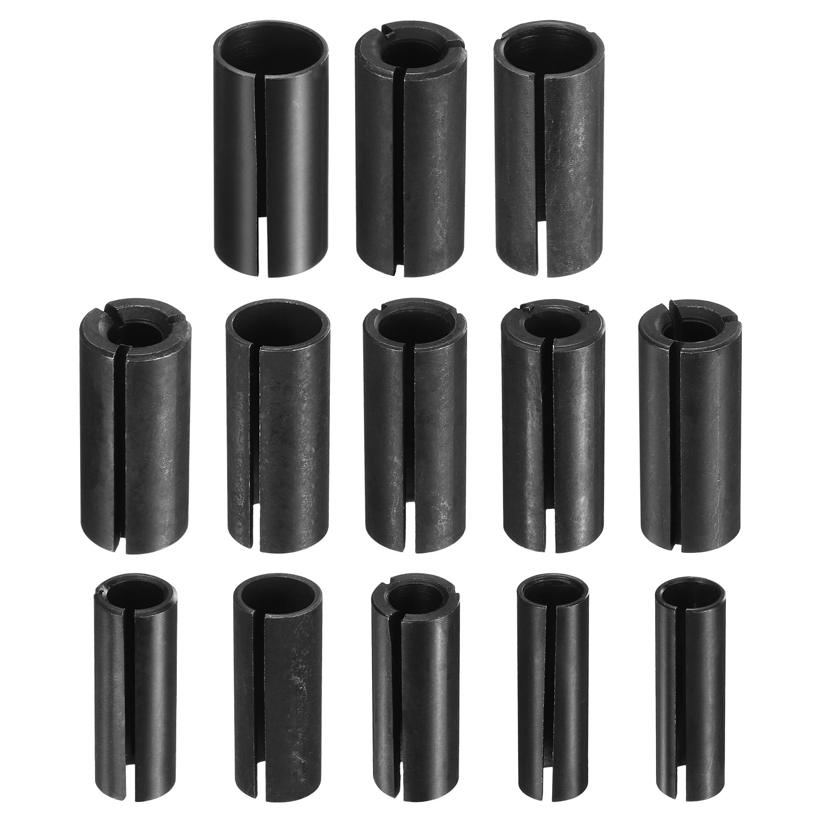 Uxcell 13pcs Collet Adapter Carbon Steel Router Collet Reduction Sleeve ...