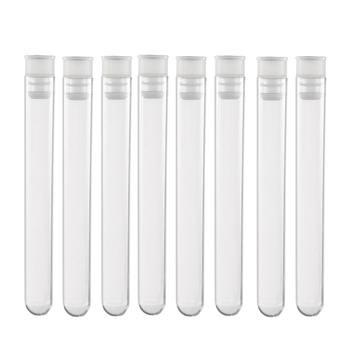 Uxcell 13x100mm Polystyrene Round Bottom Centrifuge Test Tubes White 30 ...