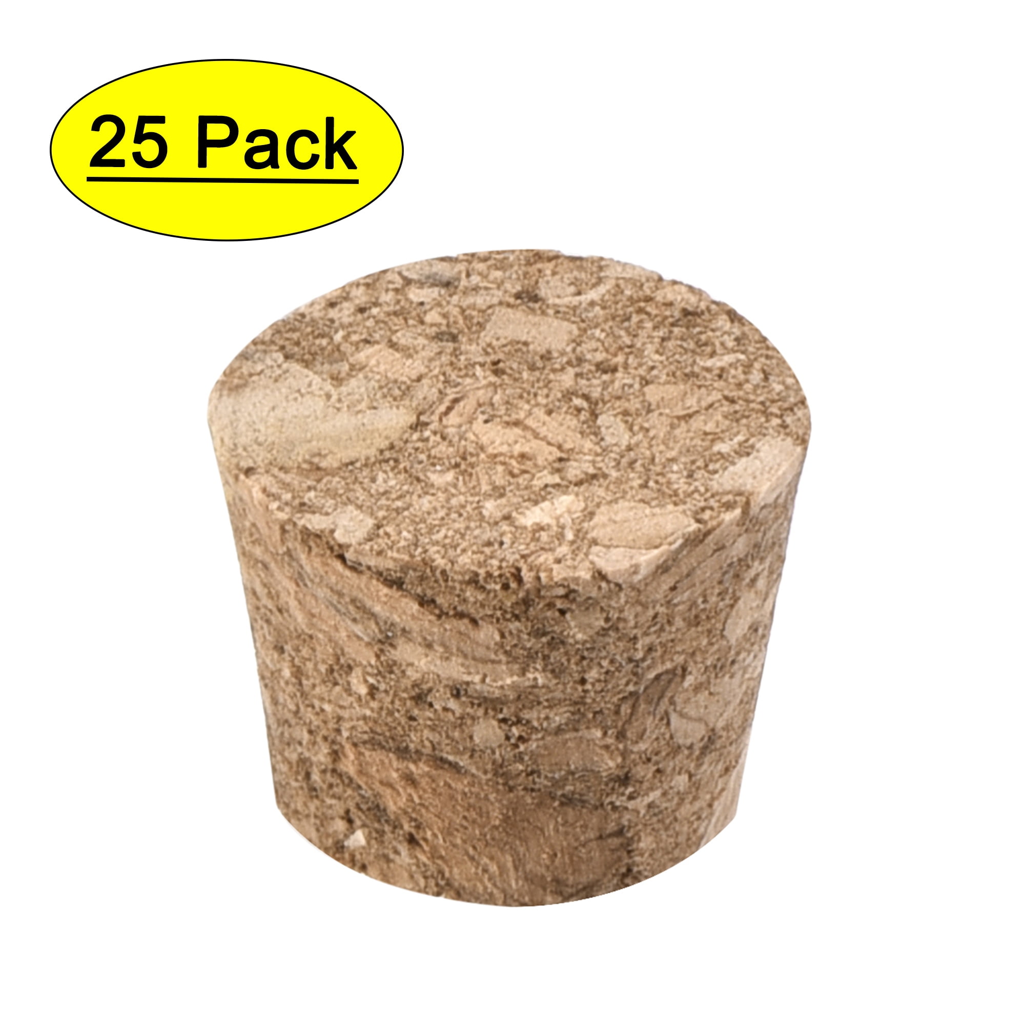 Uxcell 13x10x10mm Wooden Tapered Cork Plugs Stoppers 25 Pack - Walmart.com