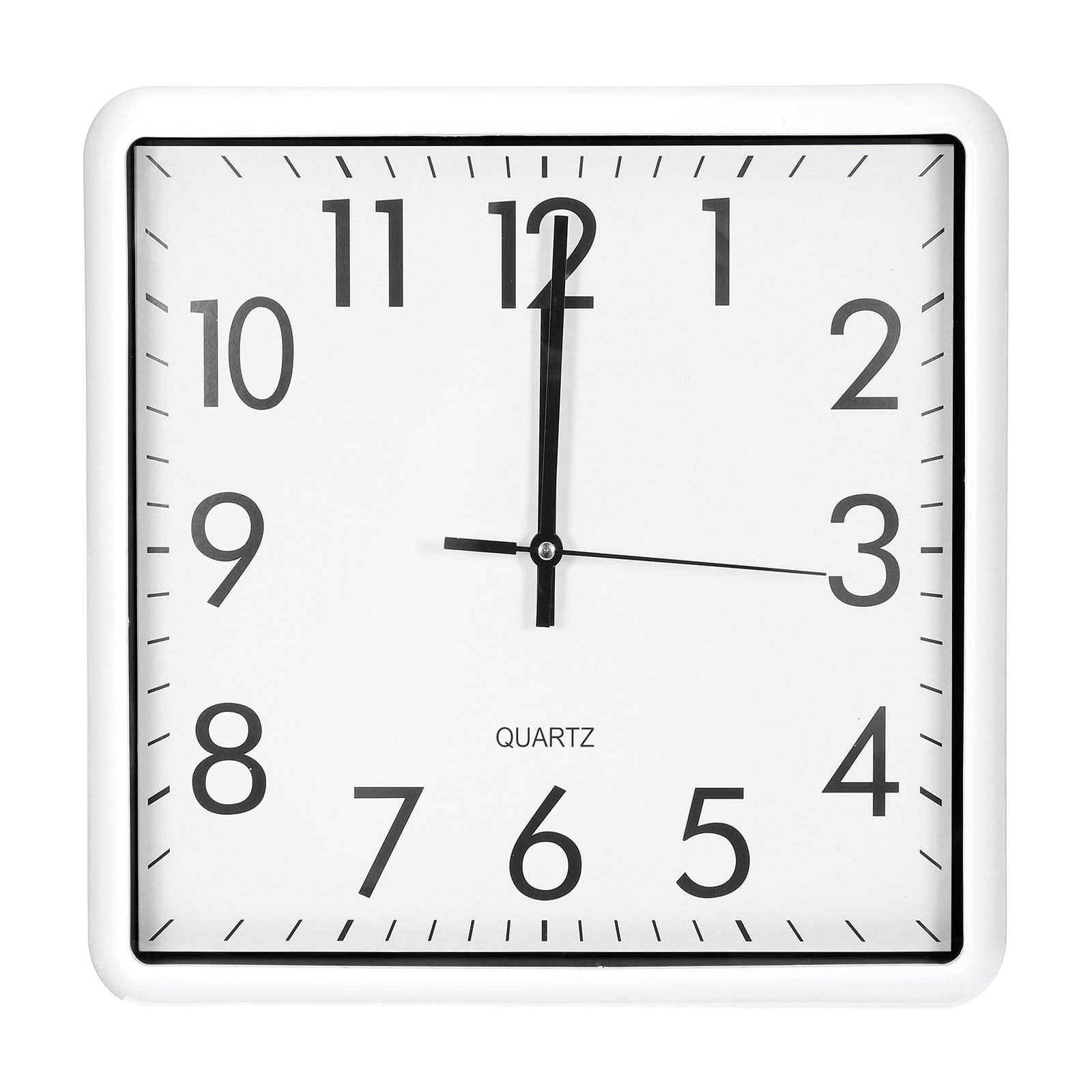 Uxcell 13x12 Inch Wall Clock, Quartz Battery Operated Silent Non ...