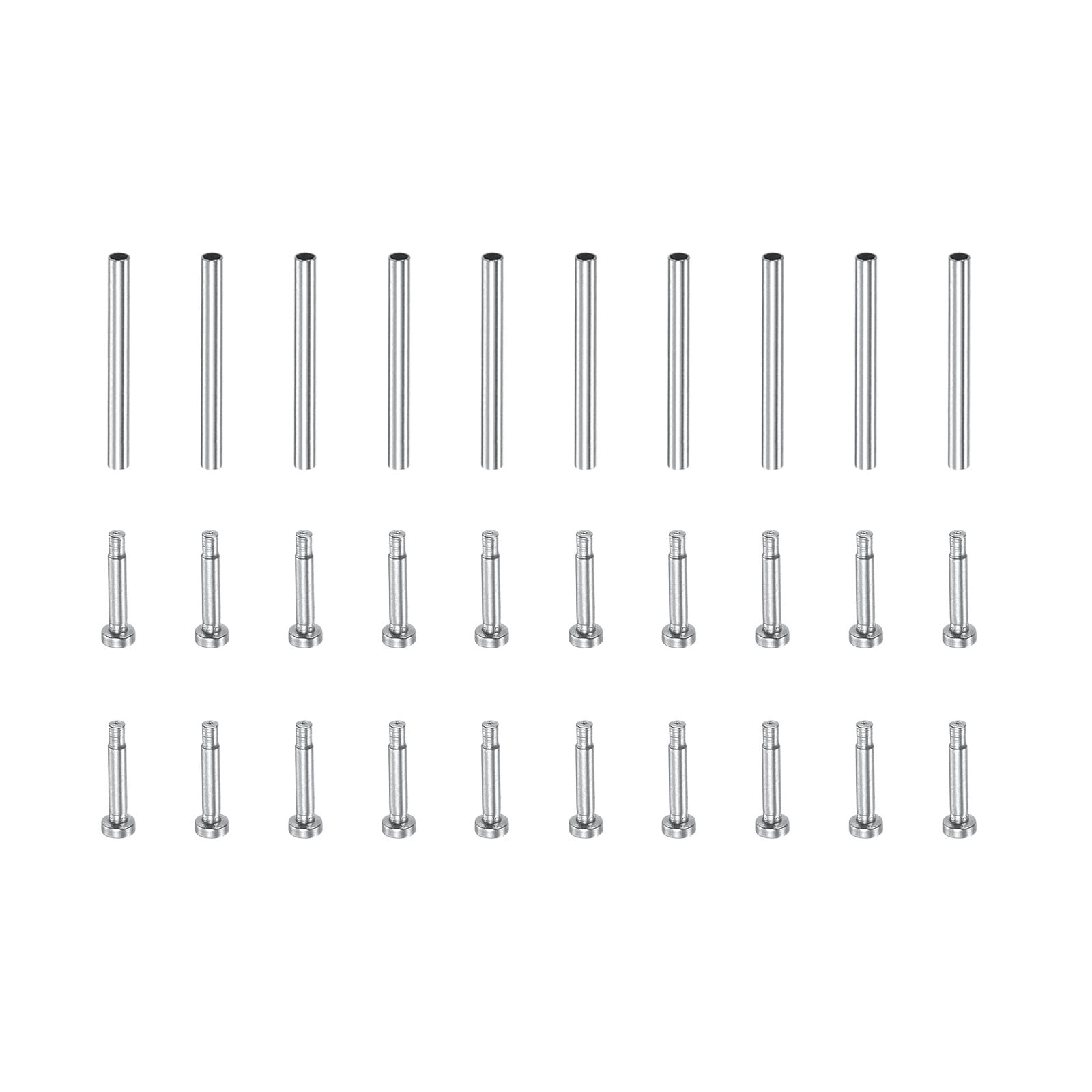 Uxcell 13x1mm Stainless Steel Tube Friction Pins Watch Strap Pressure ...