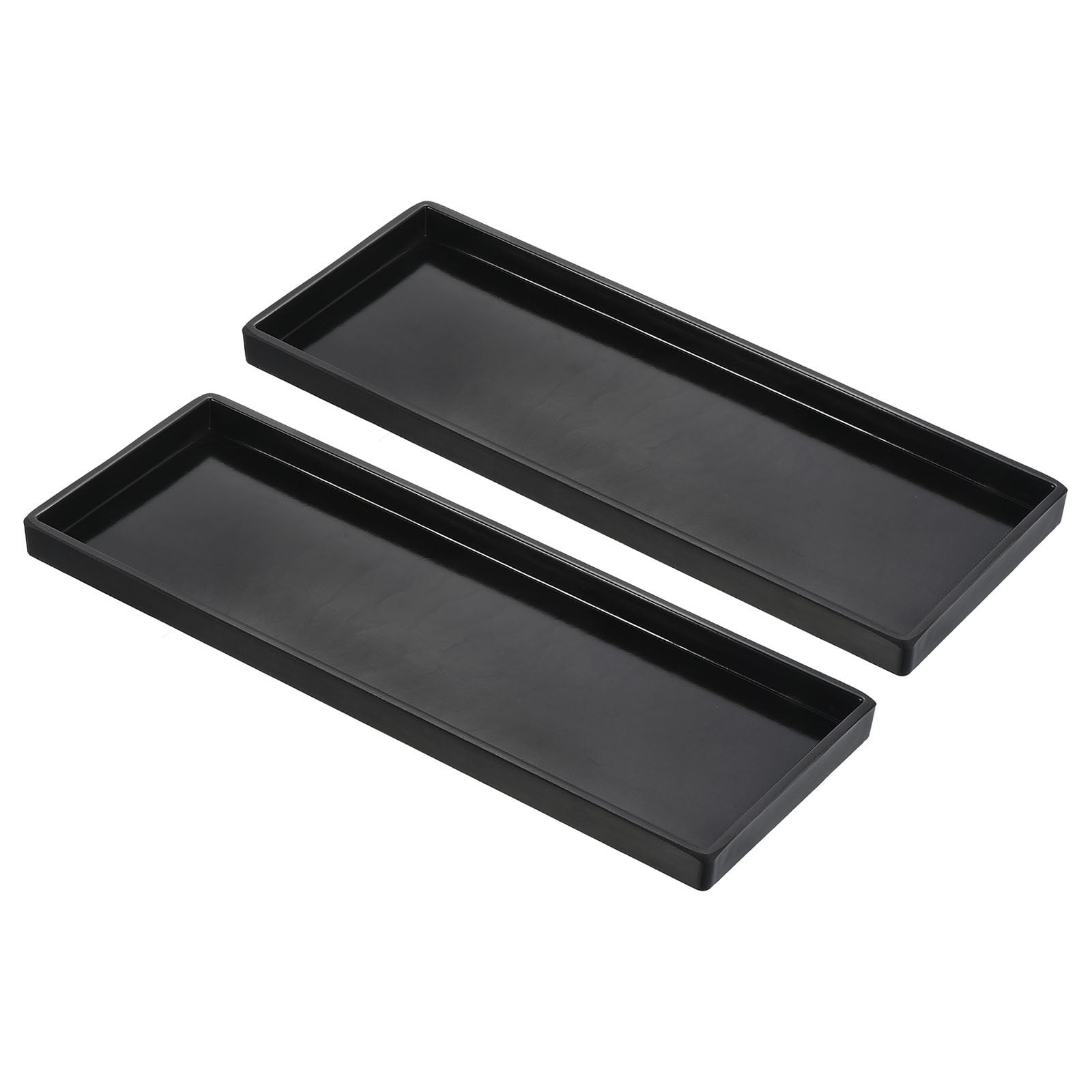 Uxcell 13x5" Fast Food Tray, 2 Pack Plastic Reusable Multi-Purpose ...