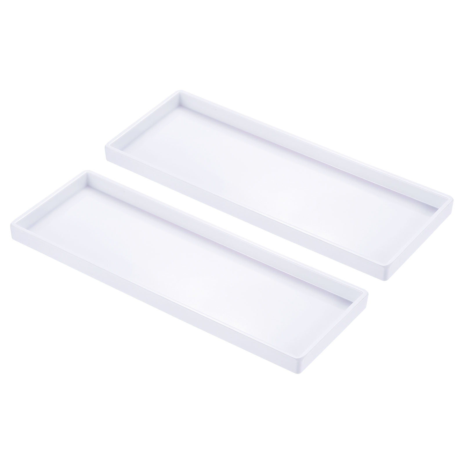 Uxcell 13x5" Fast Food Tray, 2 Pack Plastic Reusable Multi-Purpose ...