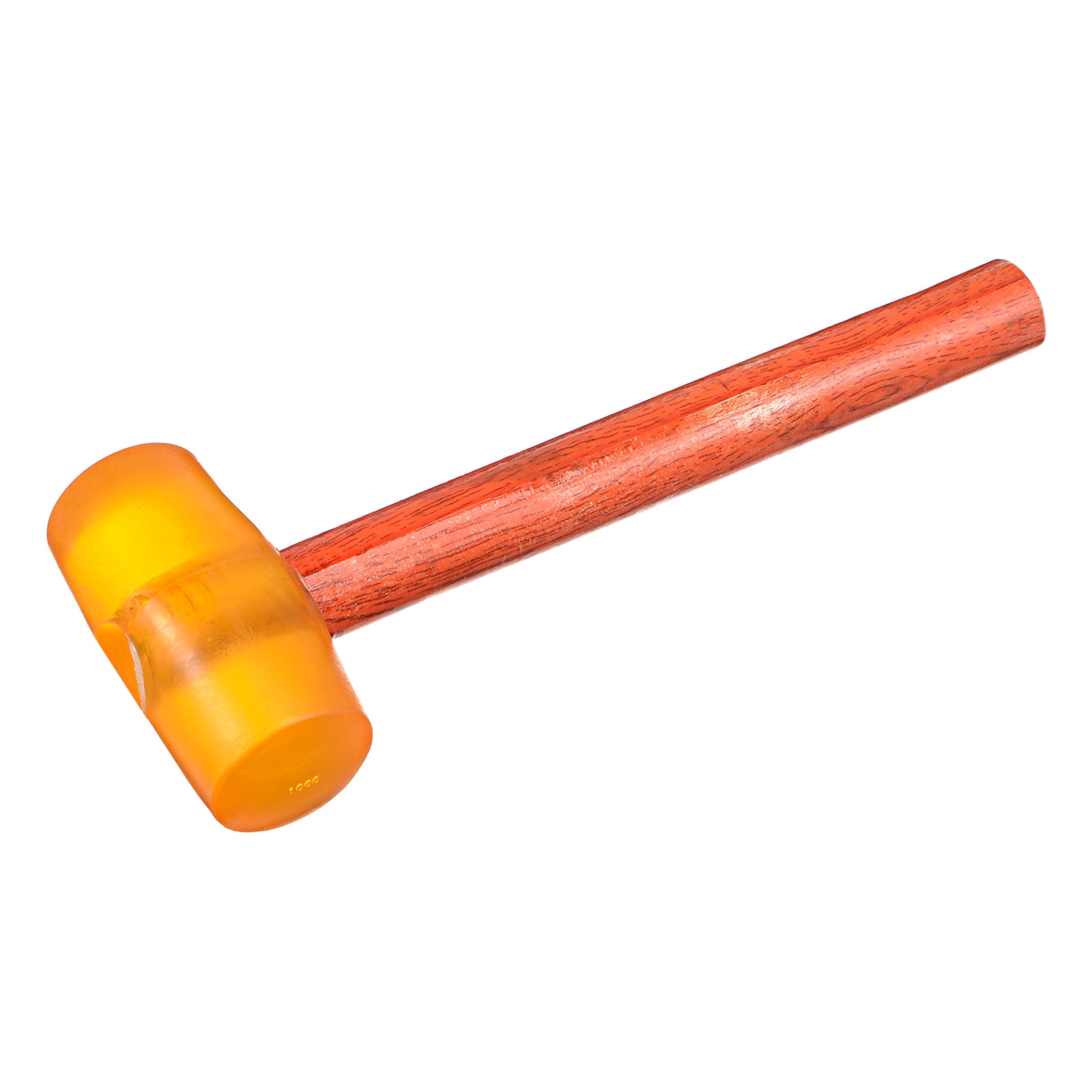Uxcell 14 Ounce Rubber Mallet, Lightweight Double Face Hammer with Wood ...