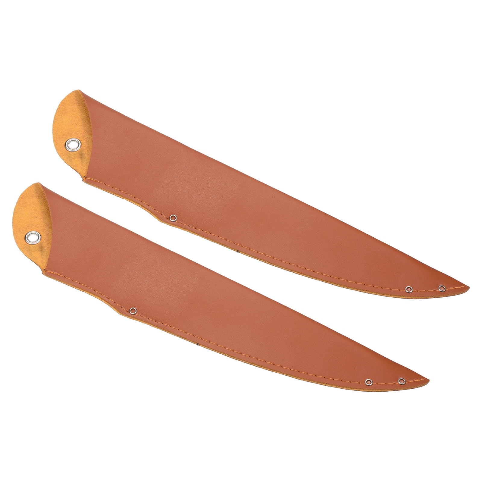Uxcell 14" PU Leather Chef Knife Sheath Cover Sleeves Knives Edge Guard ...