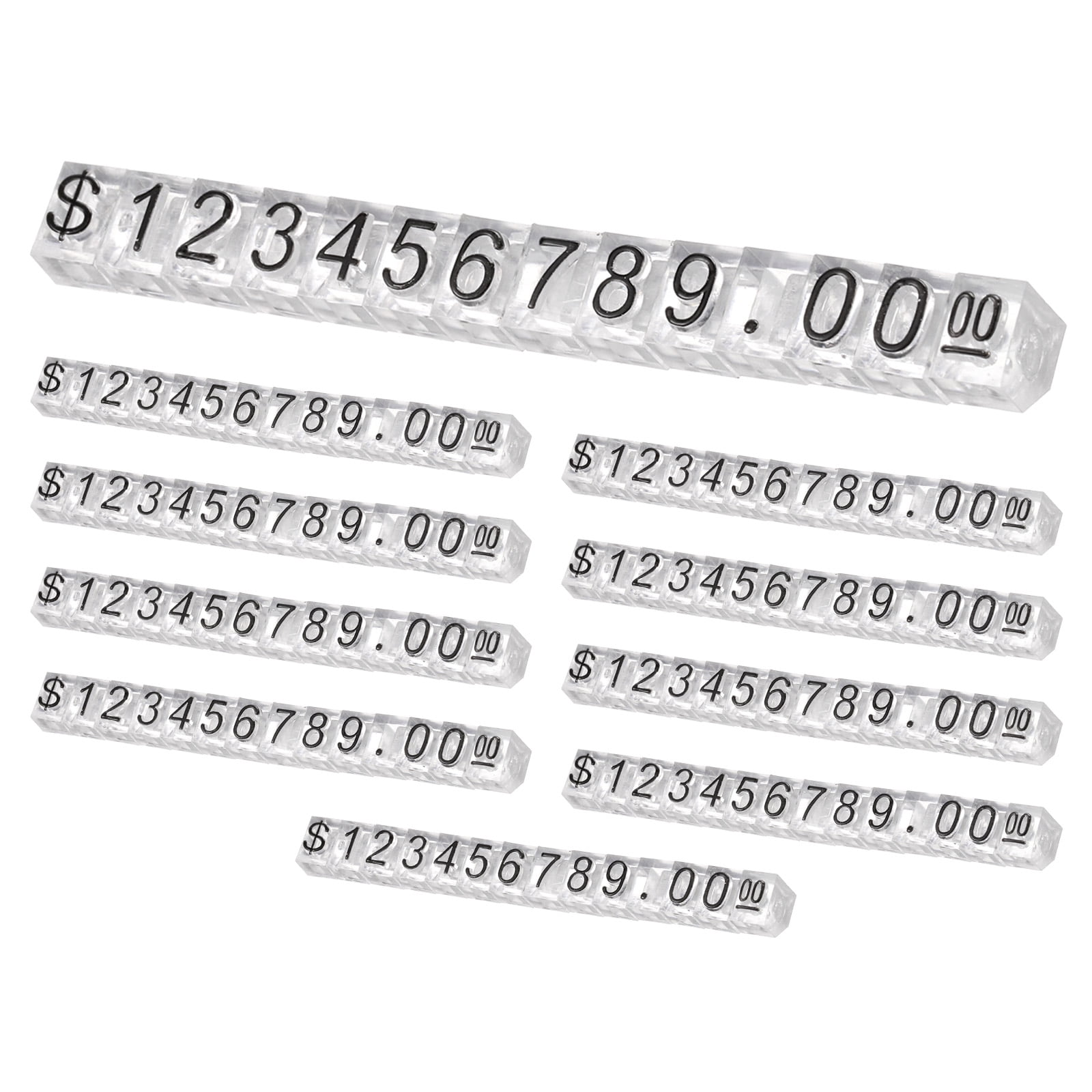 10Set Price Display Cube, Price Tag Stand Removable Mini Tag for ...