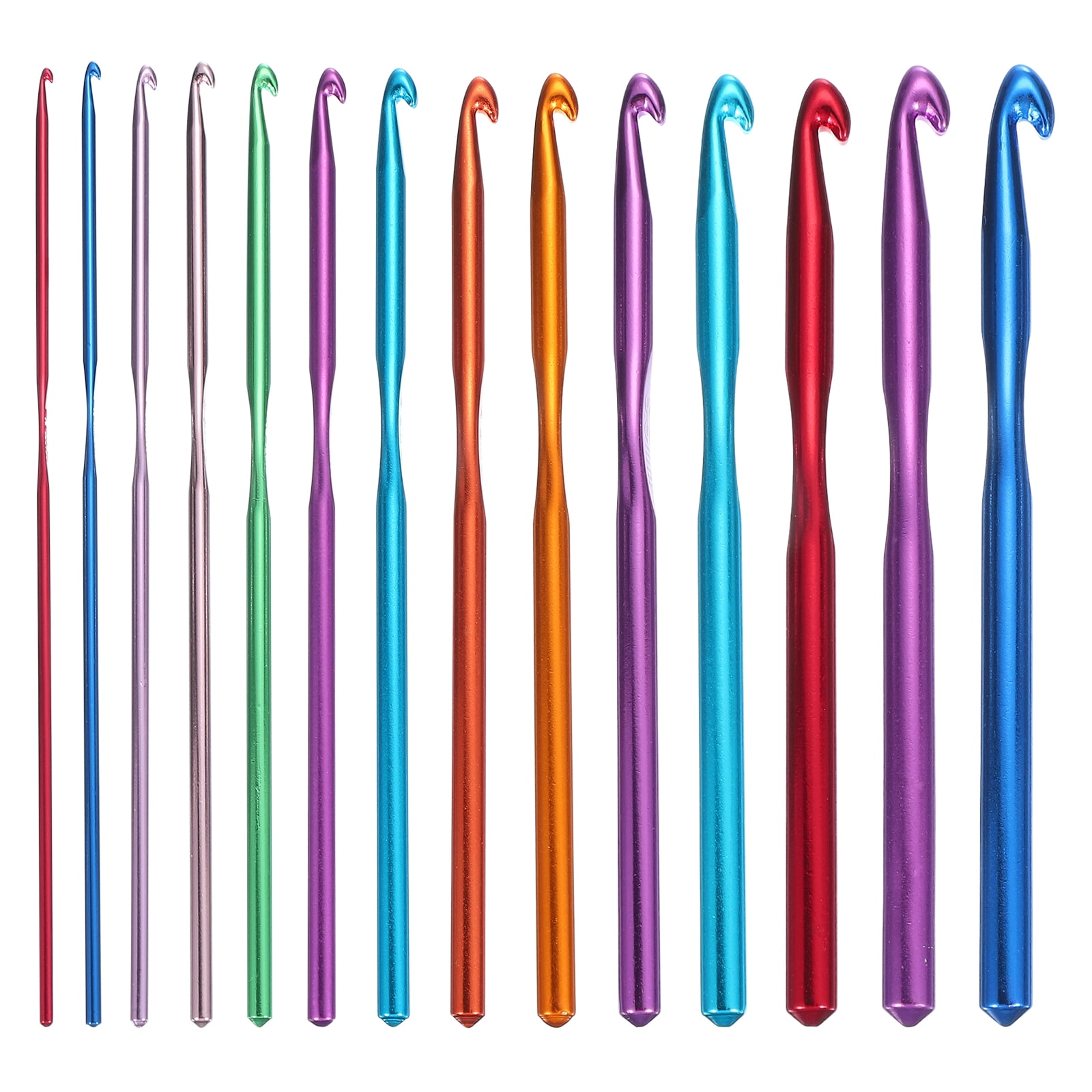 Uxcell 14 Sizes Crochet Hook Ergonomic Crochet Hook for Knitter ...