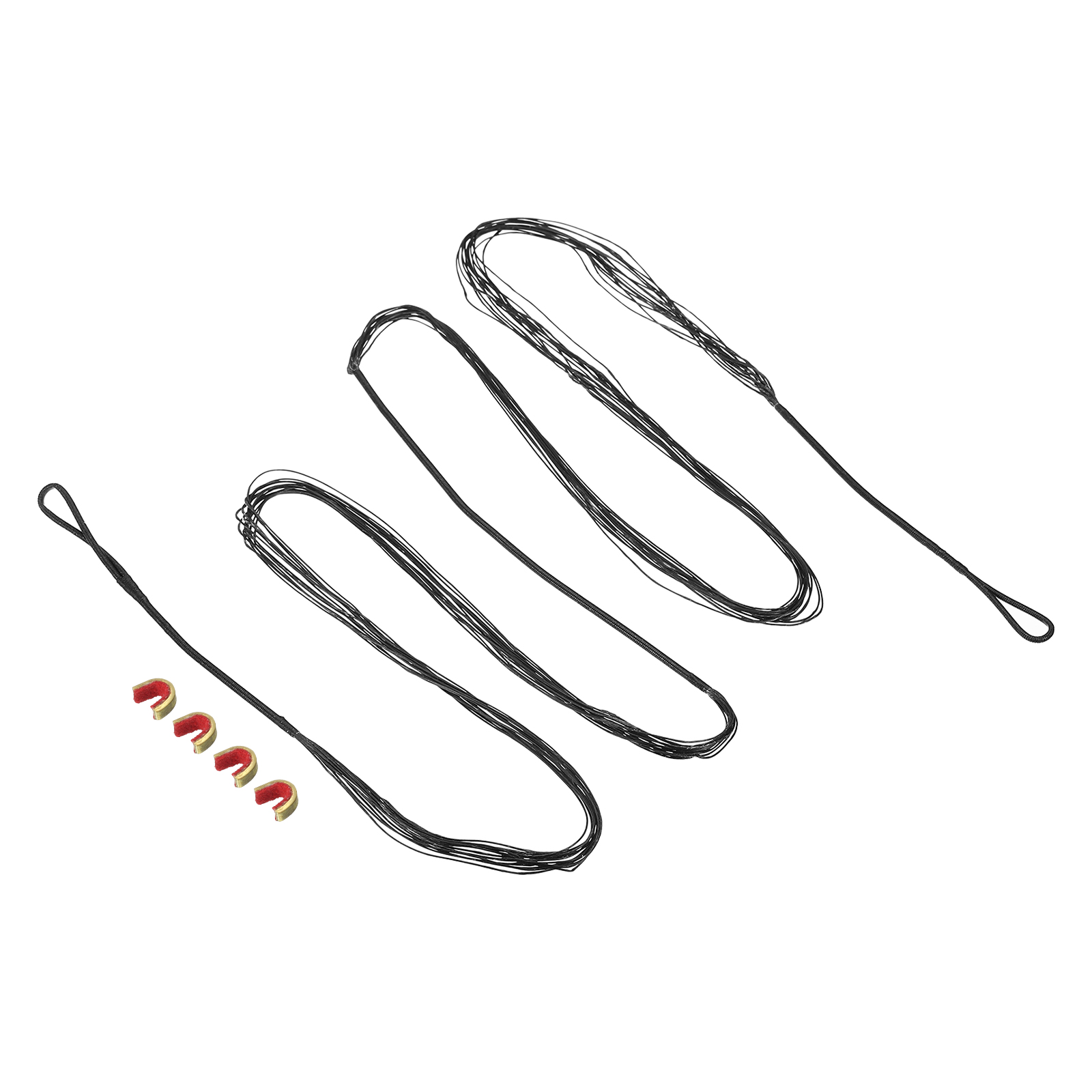 Uxcell 14 Strands Bow String Replacement with 4 Nock Points for AMO 64 ...