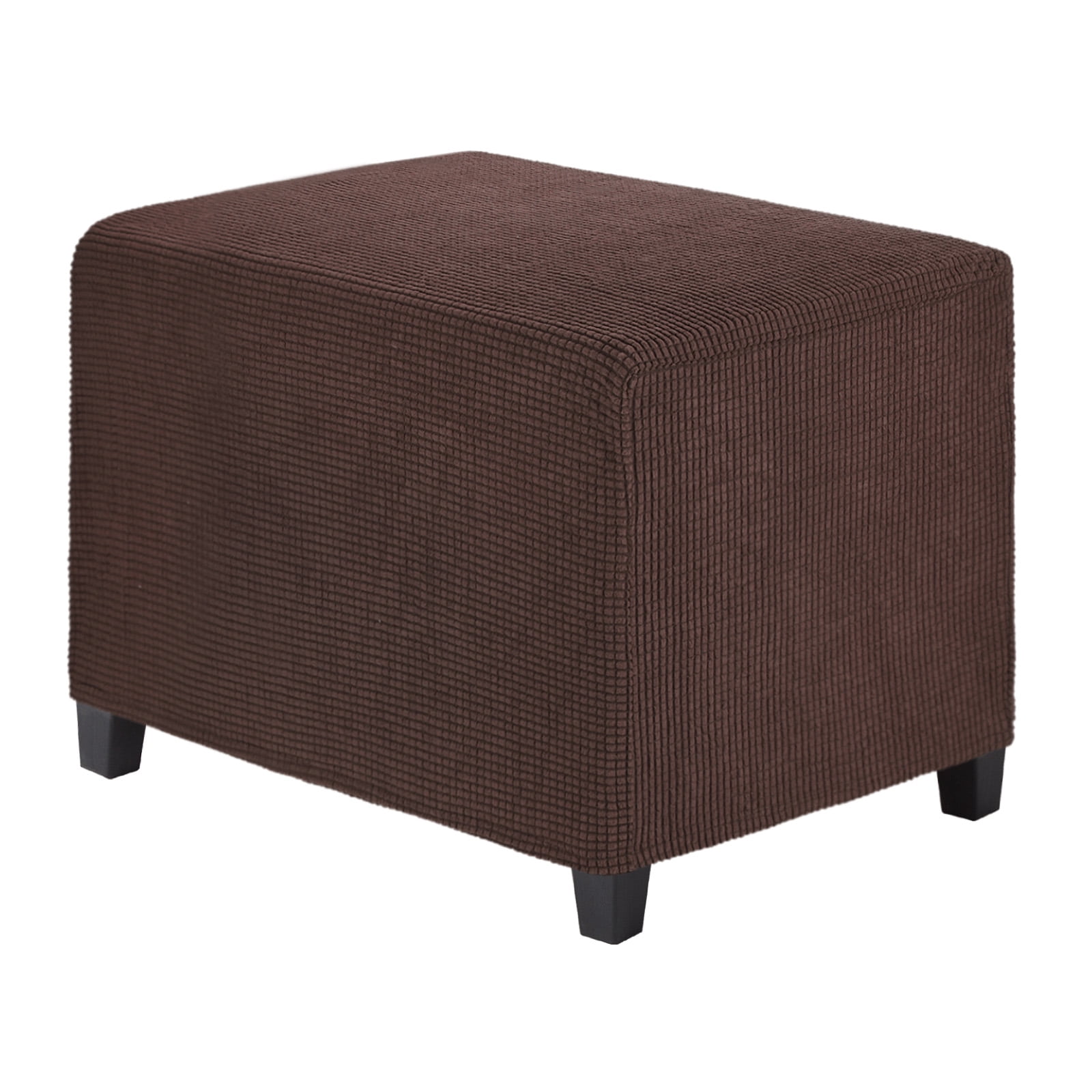 Uxcell 14" x 20" x 15" Stretch Rectangle Ottoman Cover Fabric Ottoman ...