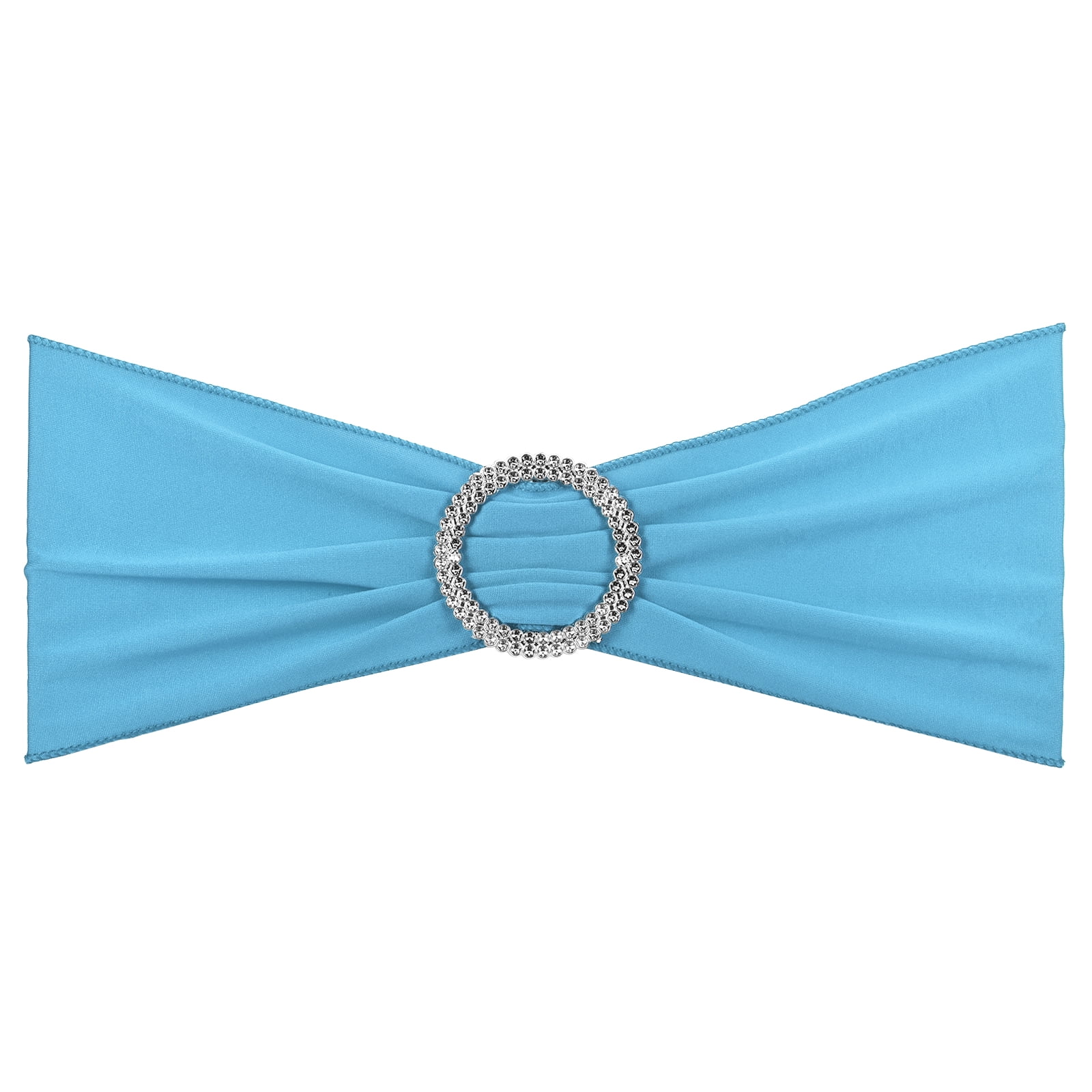 Uxcell 14"x5" Stretch Chair Sashes Bows Chair Bands Sashes with Buckle ...