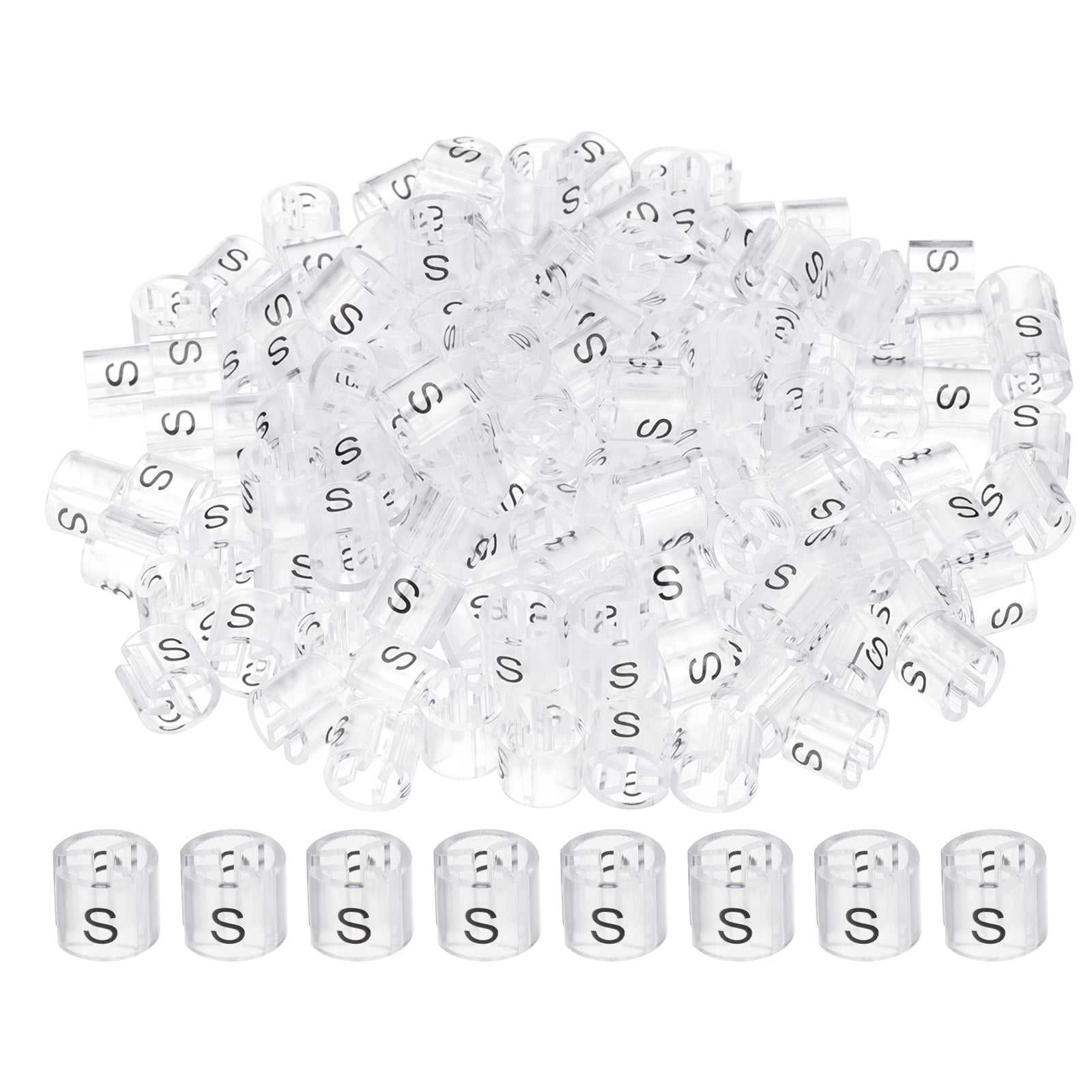 Uxcell 140 Pcs Clothes Hanger Markers, S Size Tags for Clothing Hangers ...