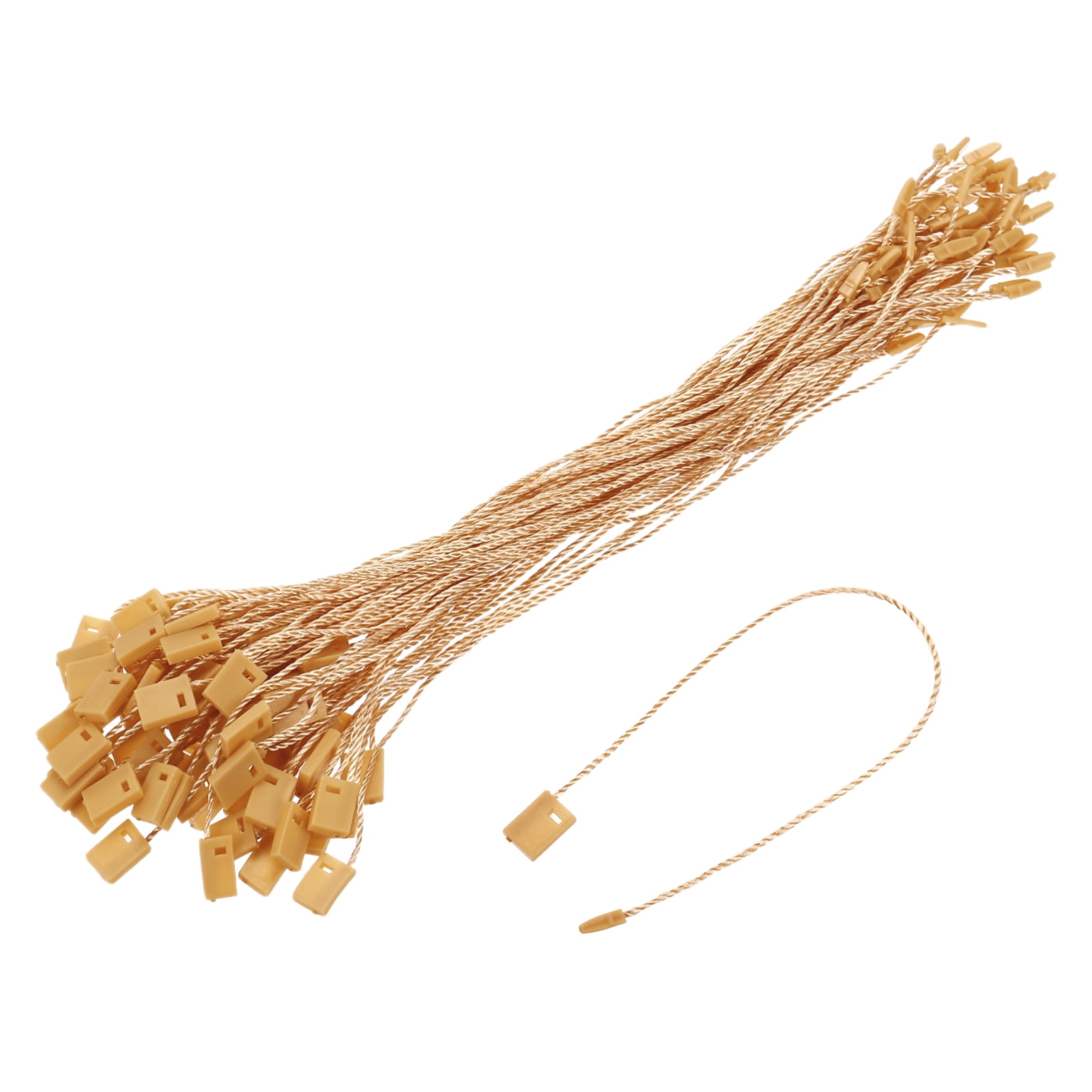 Uxcell 140Pcs Nylon Hang Tag String 6.7Inch Snap Lock Pins Loop Price ...