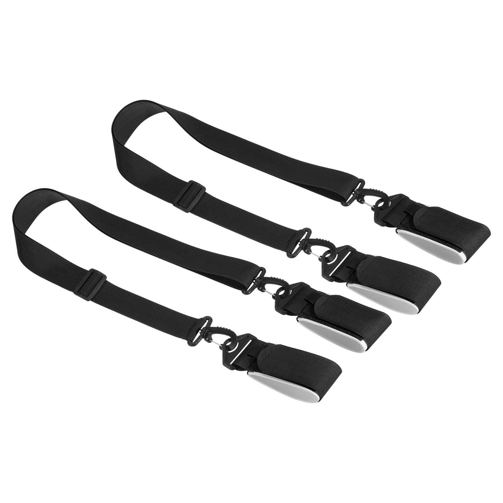 Uxcell 140cmx3.8cm Ski Strap & Pole Carrier, 2 Sets Ski Carrier Strap ...