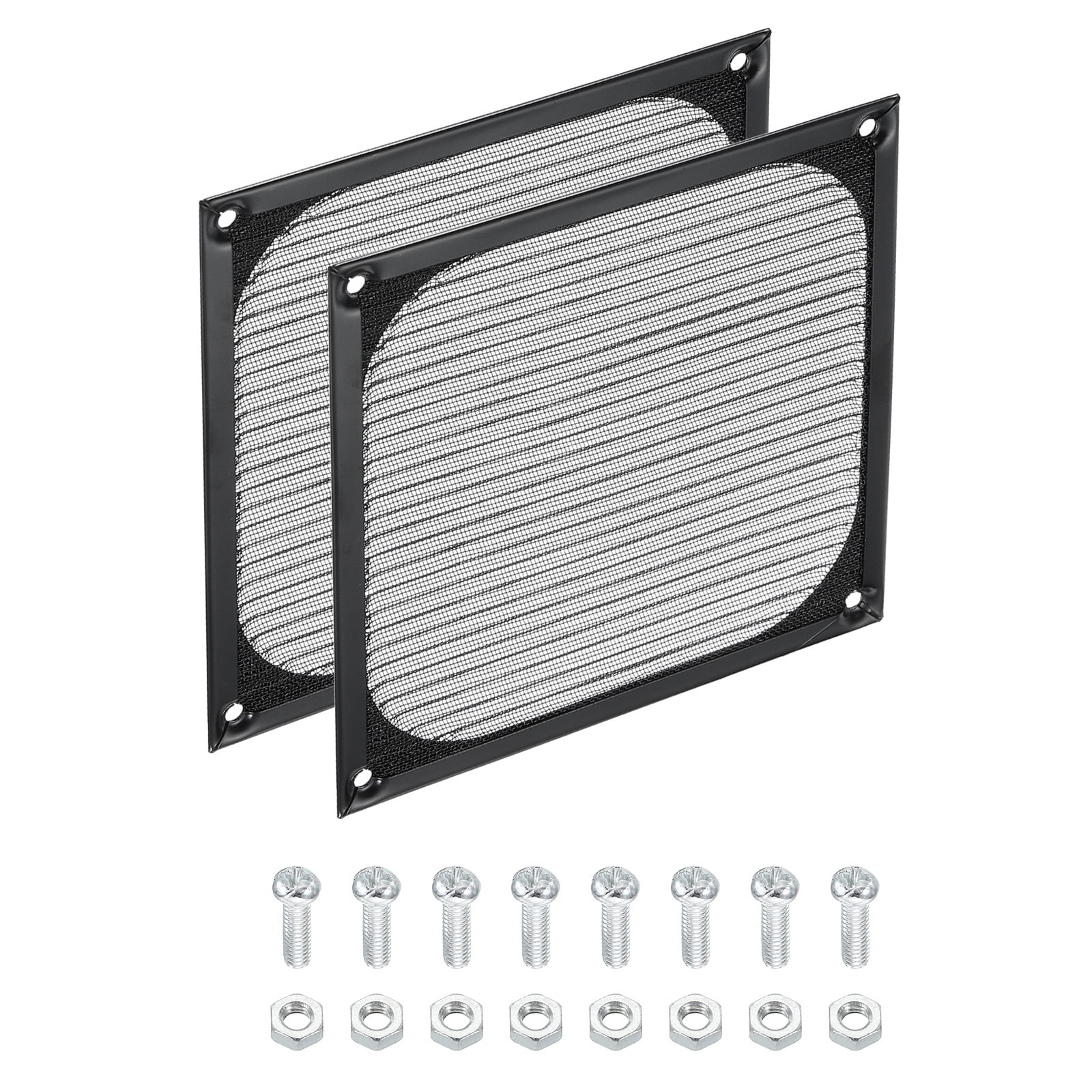 Uxcell 140mm Fan Filter Grill with Screws, 2 Pack Stainless Steel Mesh ...