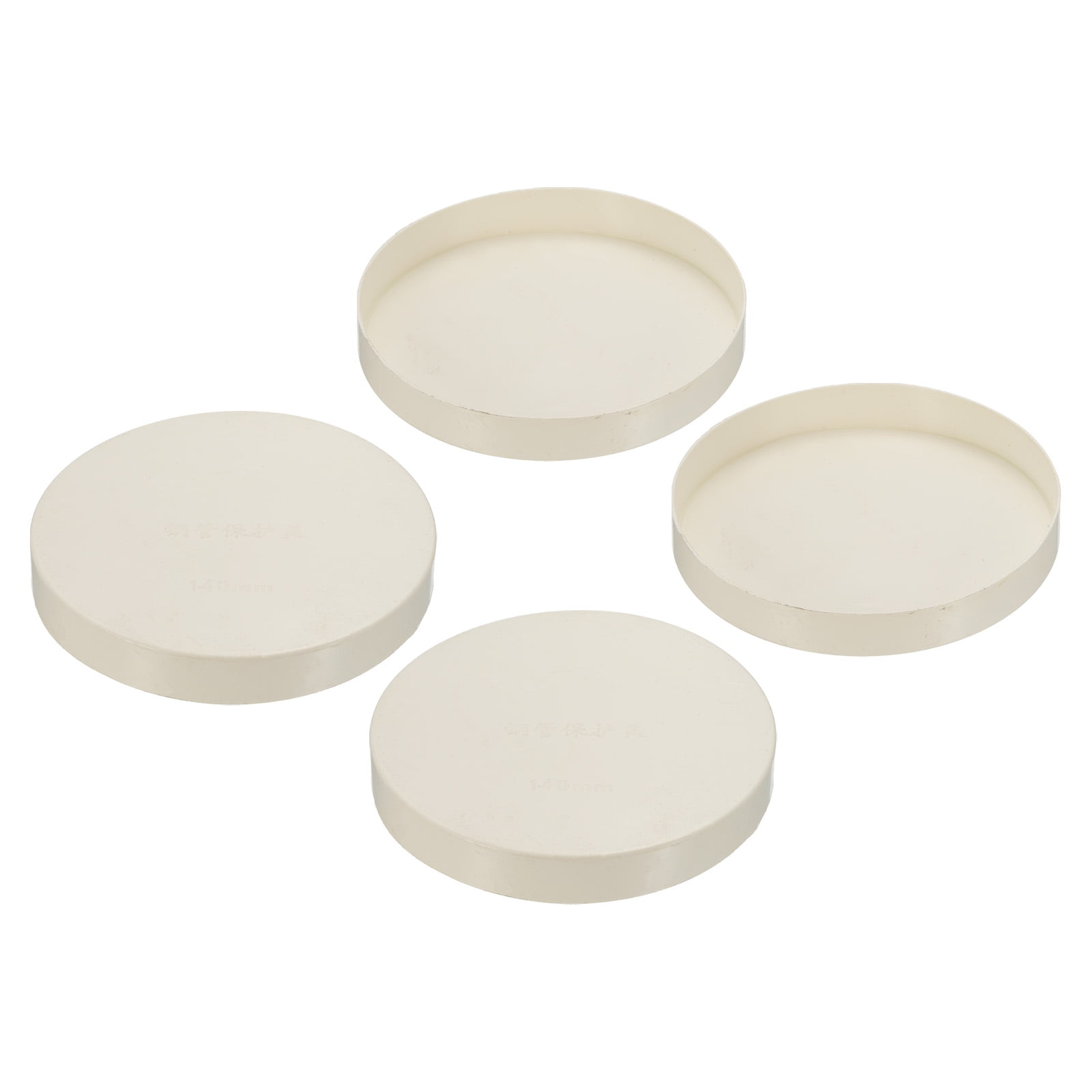 Uxcell 140mm ID Pipe End Caps, 4 Pack Round Fencing Post Tubing Insert ...