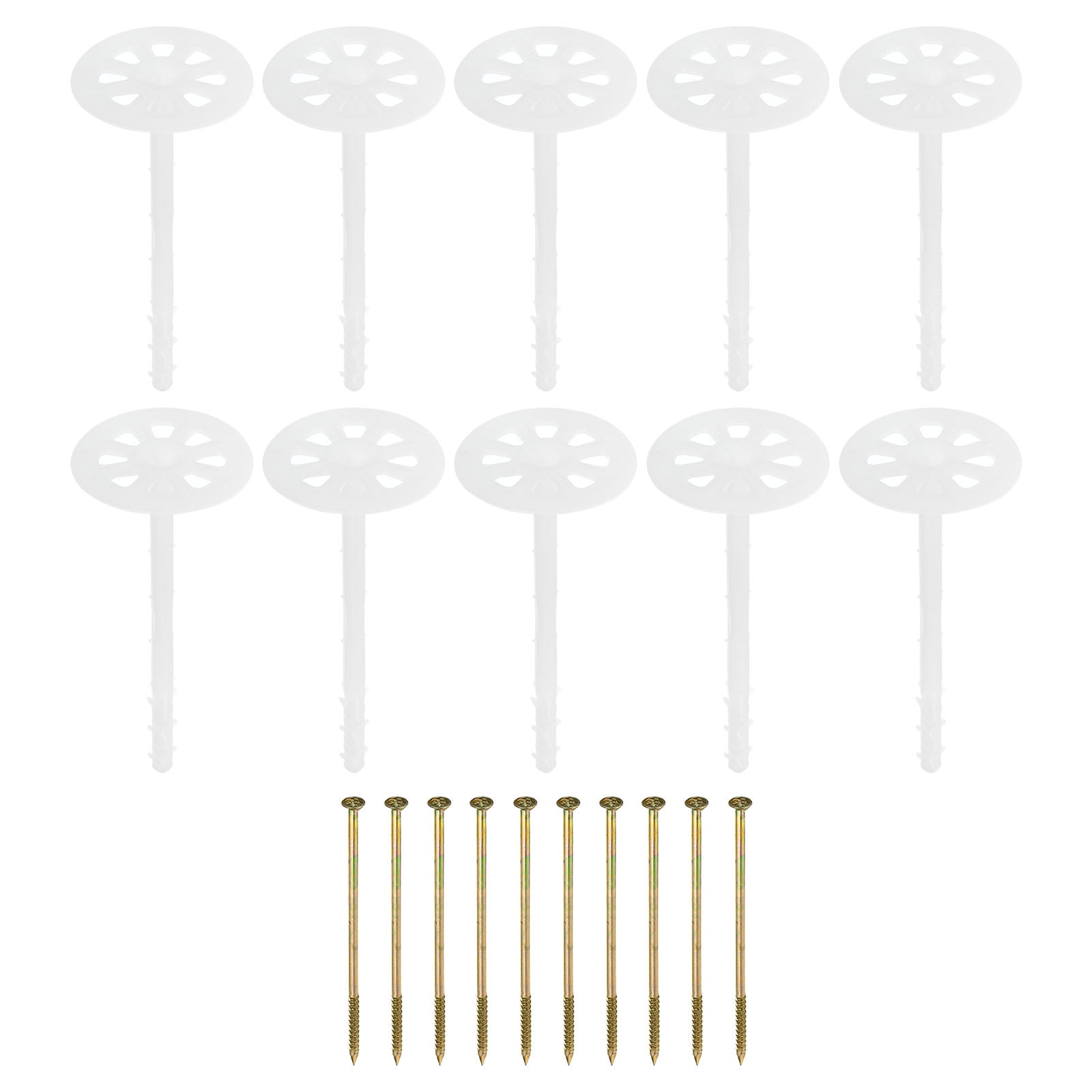 Uxcell 142mm Perforated Insulation Pins Insulating Nails Wall Plug ...