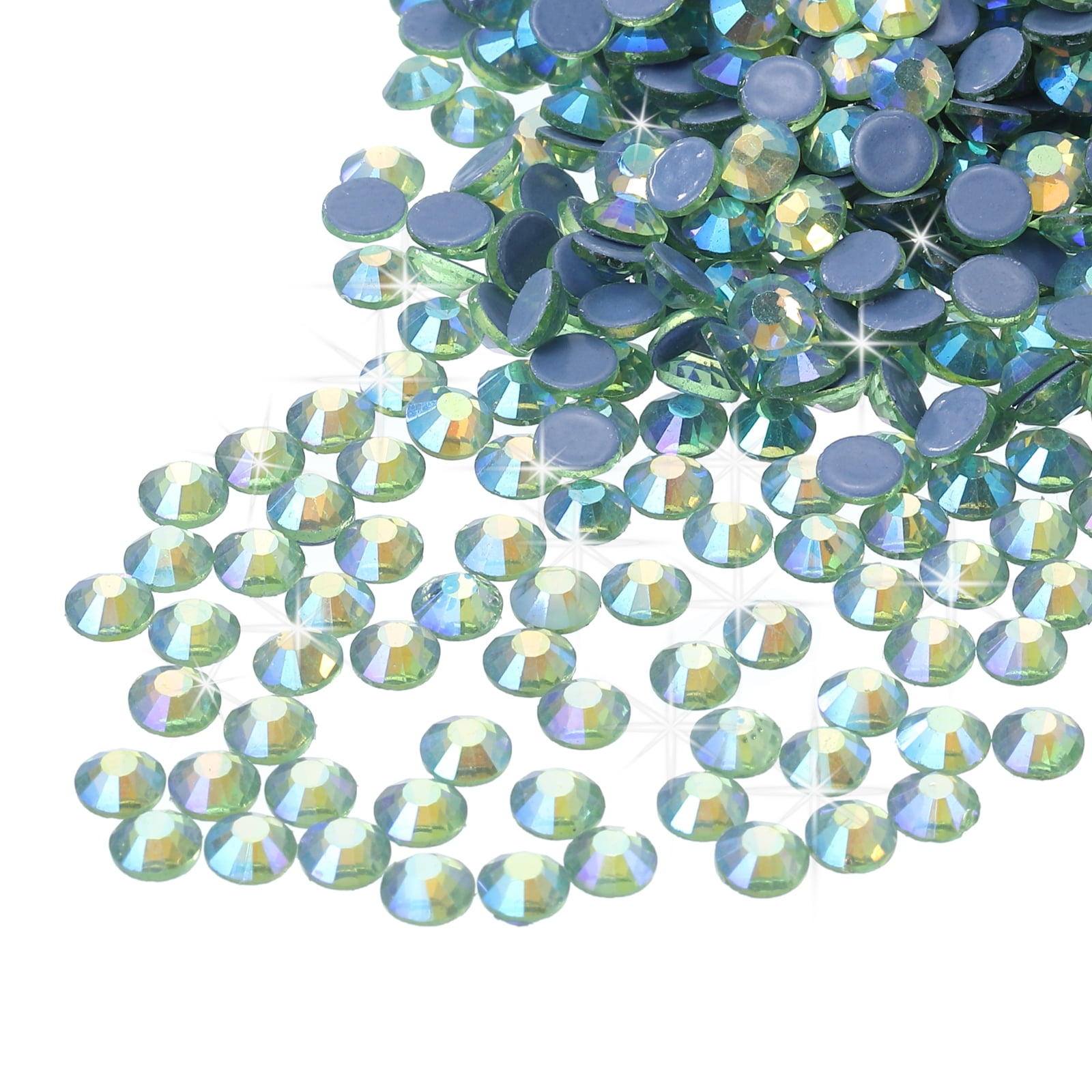 Uxcell Hotfix Rhinestones Flatback Crystal Glass Gems for Craft Clothes ...
