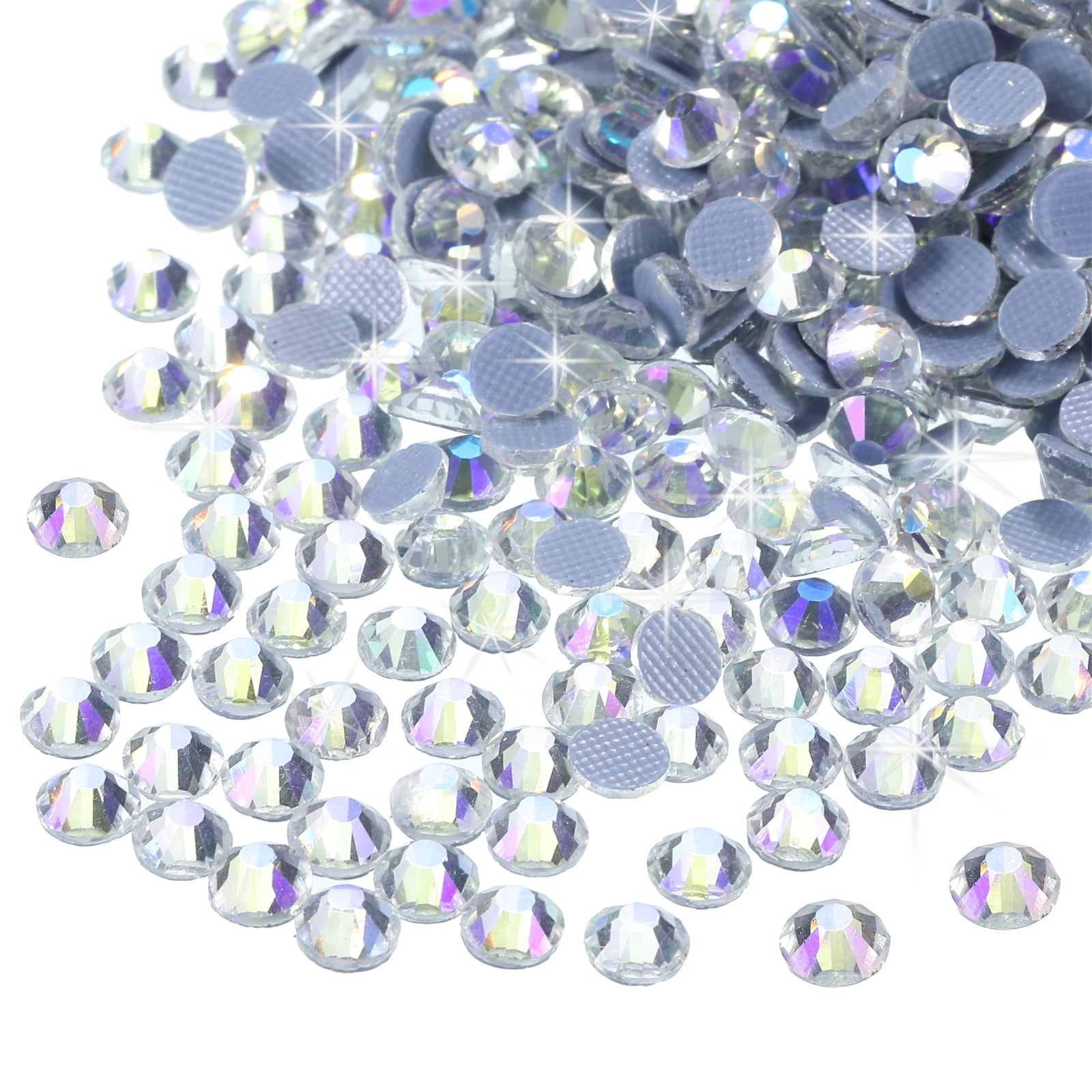 Uxcell 1440 Pcs Hotfix Rhinestones Crystal Glass Gems for Craft Clothes ...