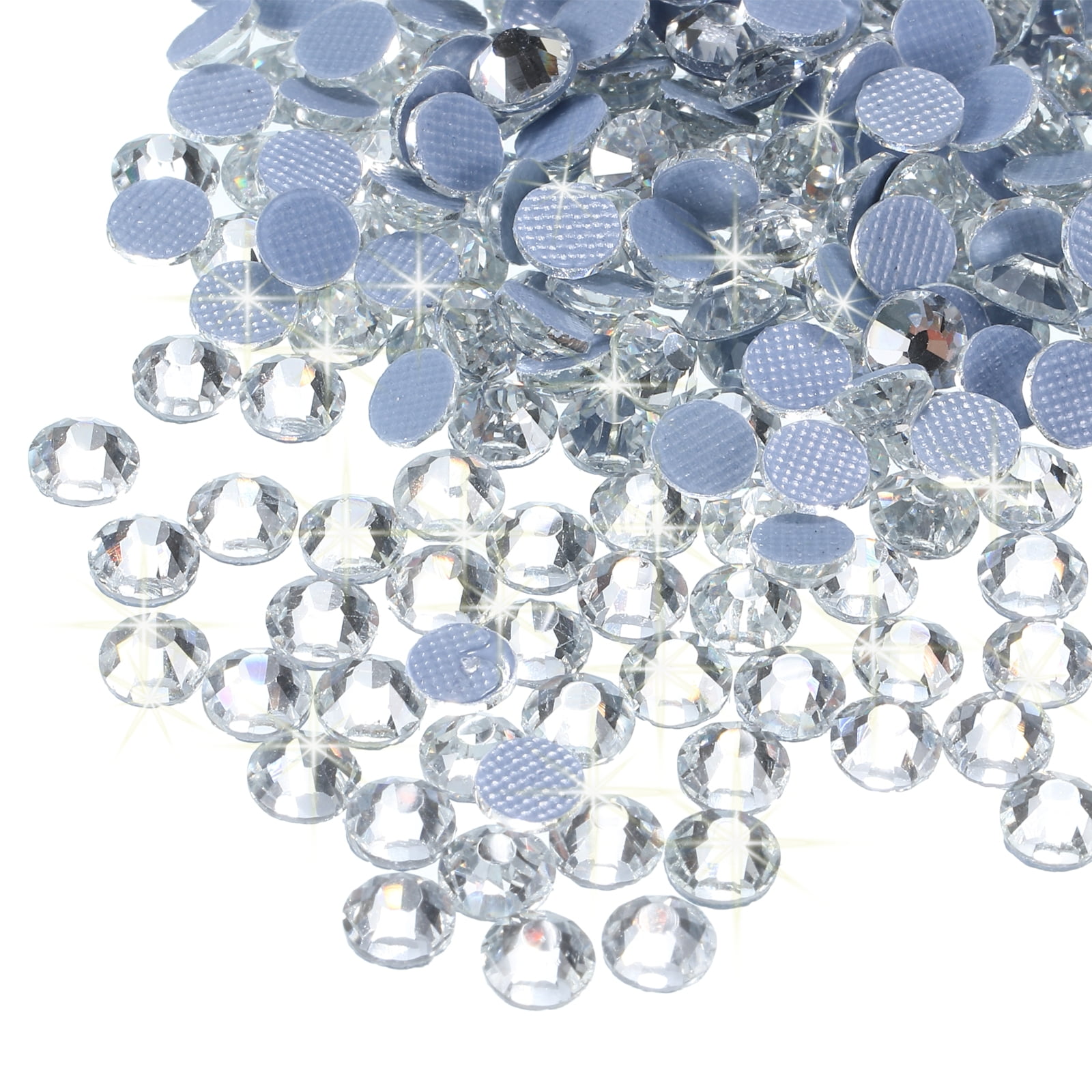 Uxcell Hotfix Rhinestones Flatback Crystal Glass Gems for Craft Clothes ...