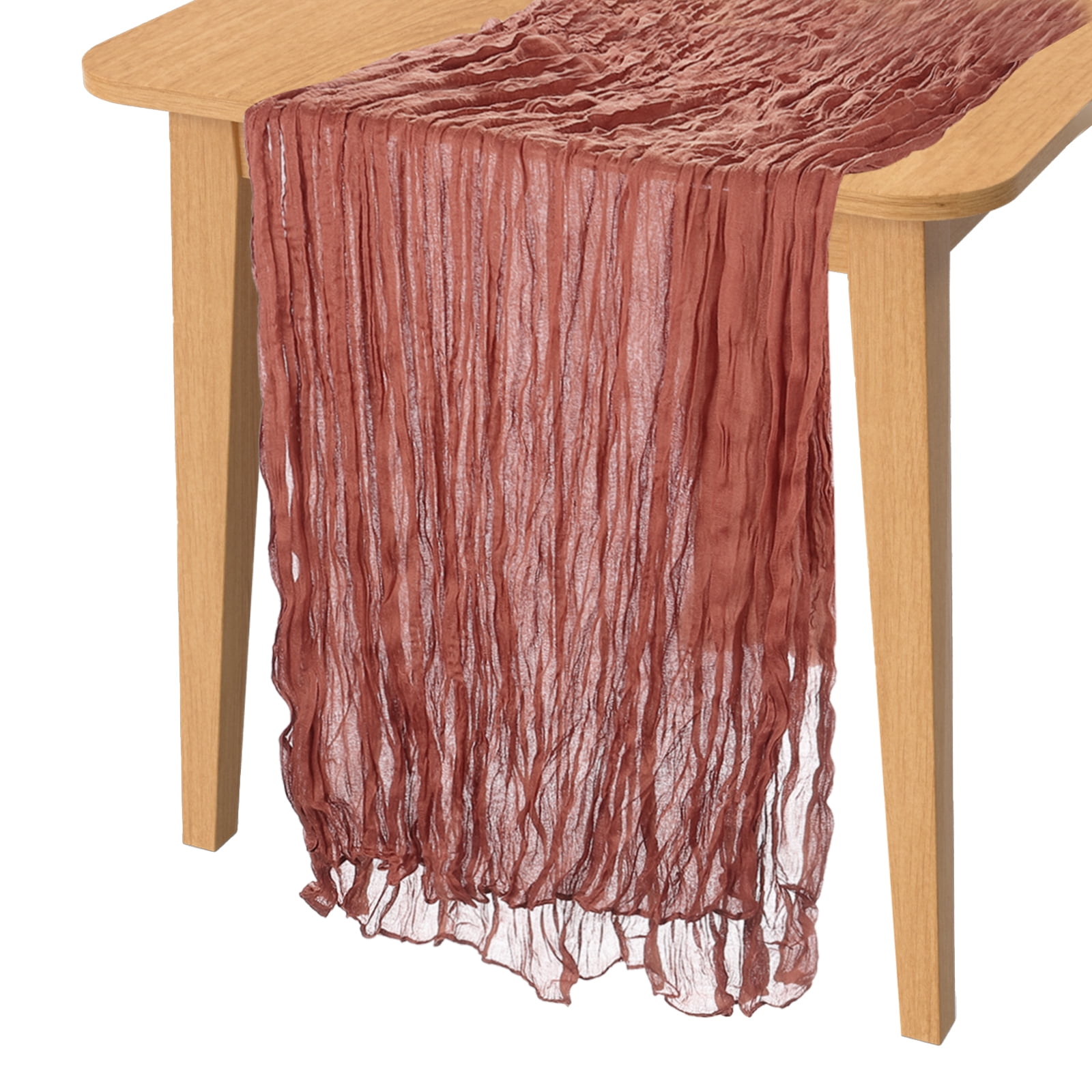 Uxcell 14Ft Cheesecloth Table Runner Rustic Gauze Terracotta Cheese ...