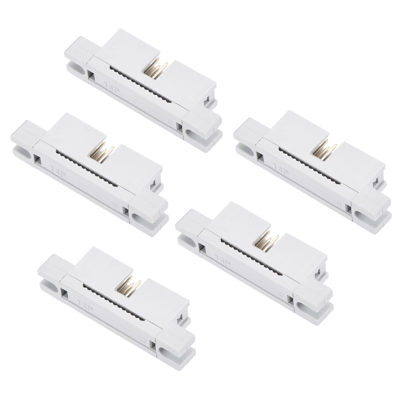 Uxcell 14P Dual Rows 2.54mm IDC Male Transition Plug for Flat Ribbon ...