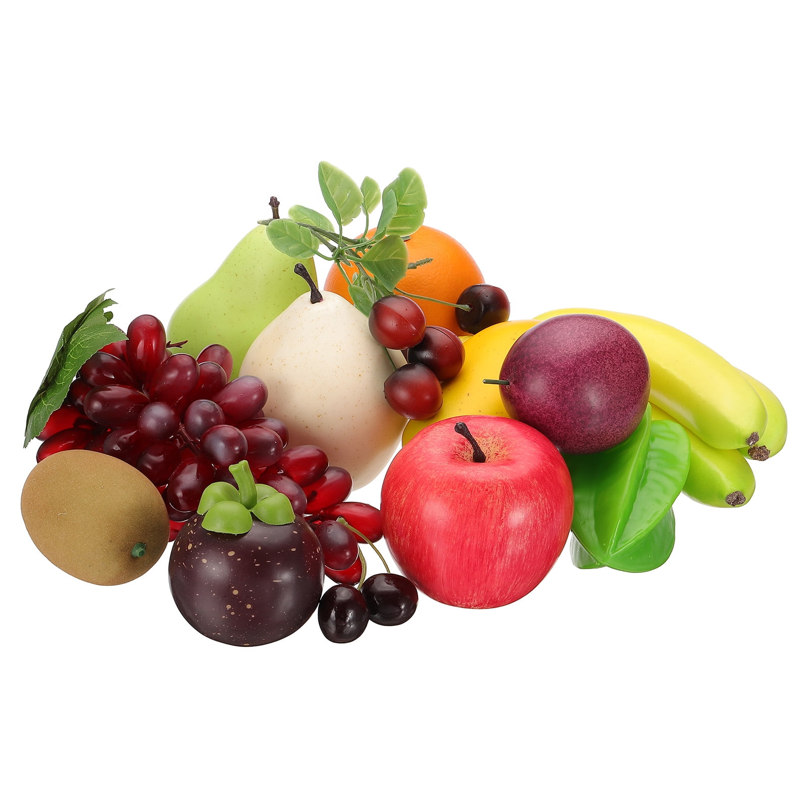 Uxcell 14Pcs Artificial Fruits, Foam Fake Mixture Fruit Pack Lifelike ...