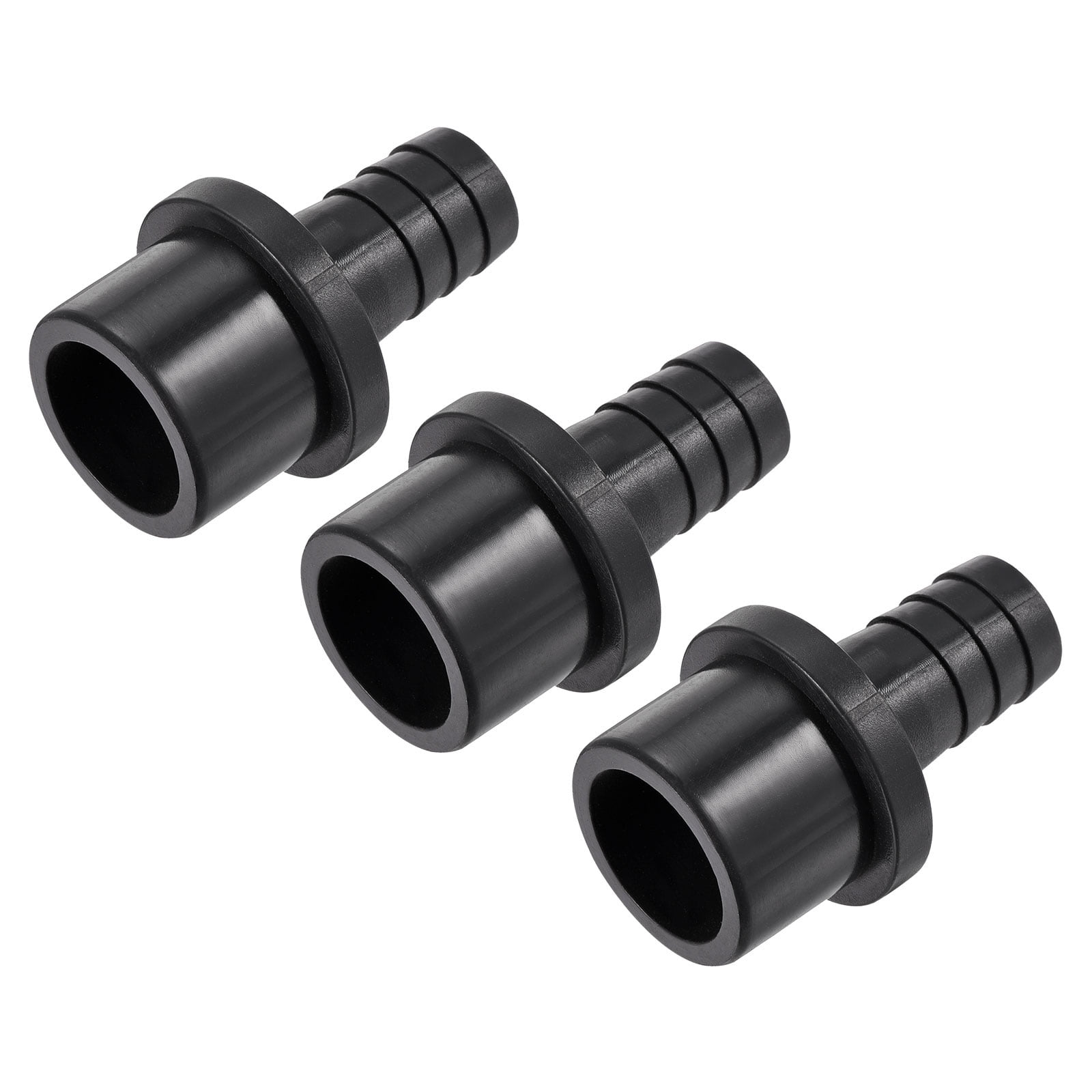 Uxcell Pipe Fittings Barbed Spigot Straight Hose Connector Black ...