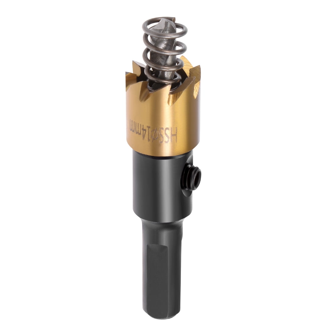 Uxcell 14mm HSS Hole Saw Drill Bit Opener Titanium Plated for Stainless ...