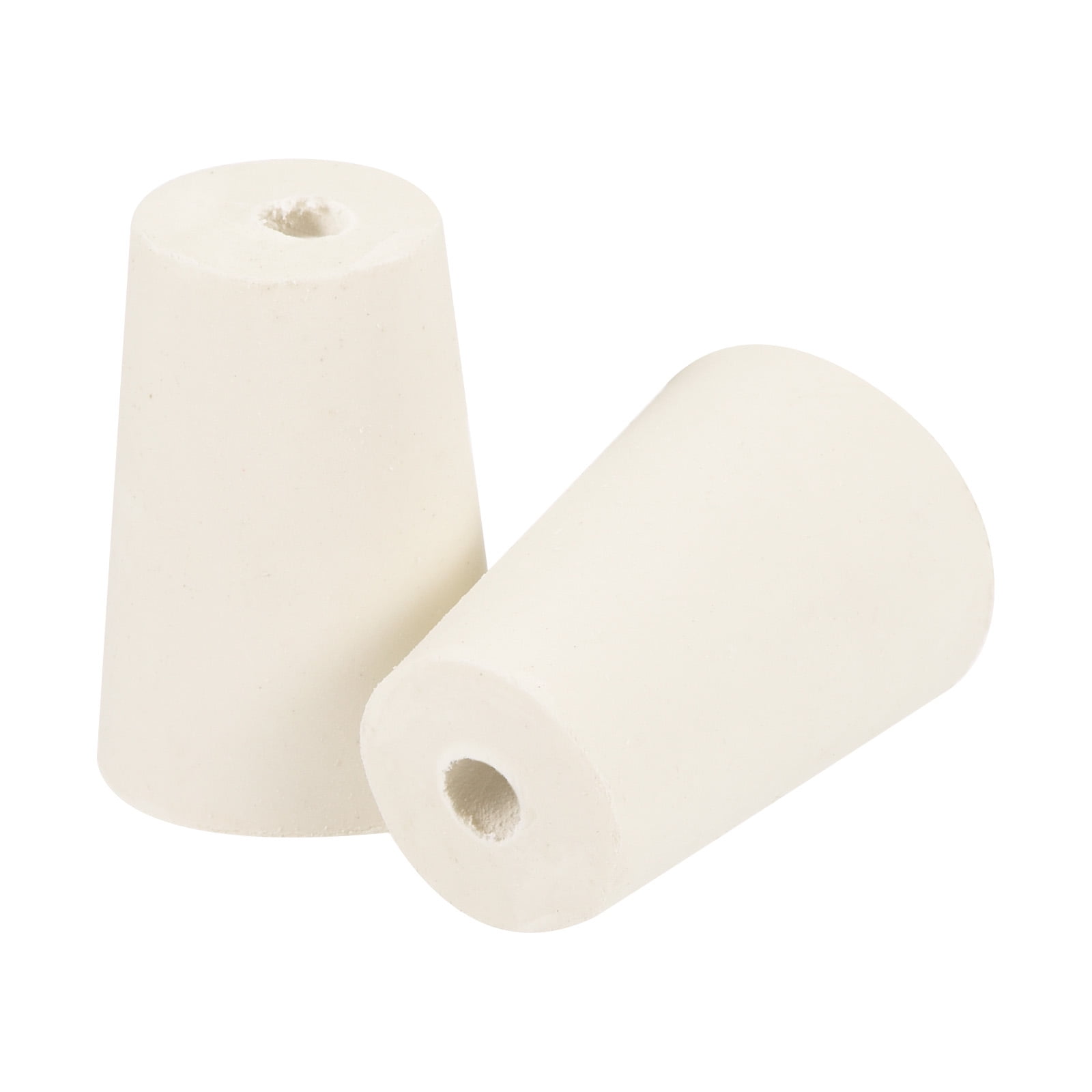 Uxcell 14mm to 19mm w Hole Rubber Tapered Plug for Lab Home White 10 ...