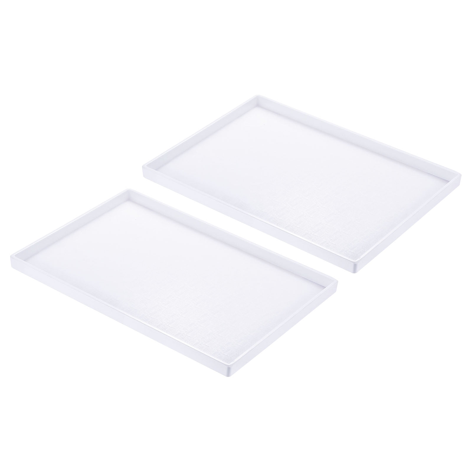Uxcell 14x10" Fast Food Tray, 2 Pack Plastic Reusable Multi-Purpose ...