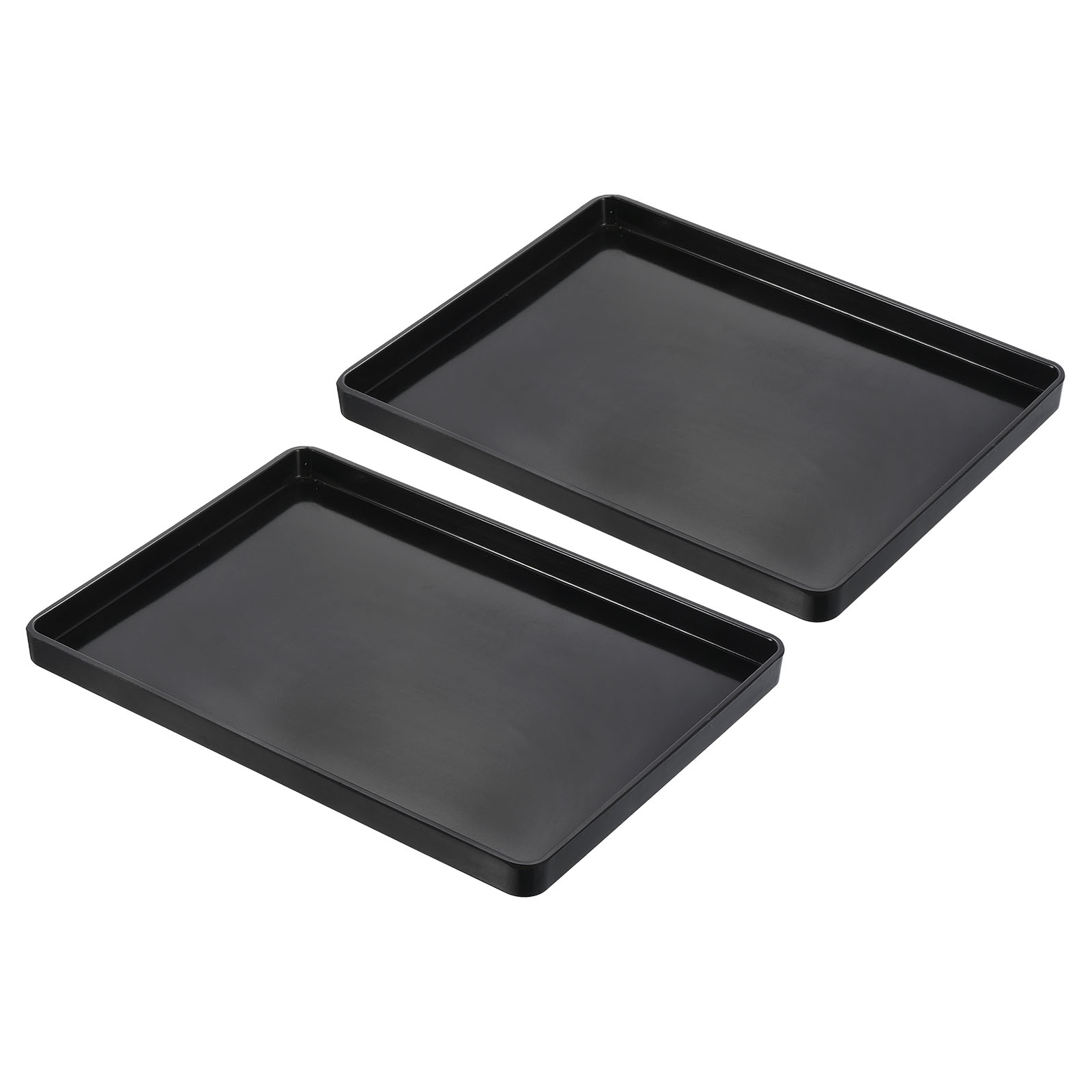 Uxcell 14x10" Fast Food Tray, 2 Pack Plastic Reusable Multi-Purpose ...