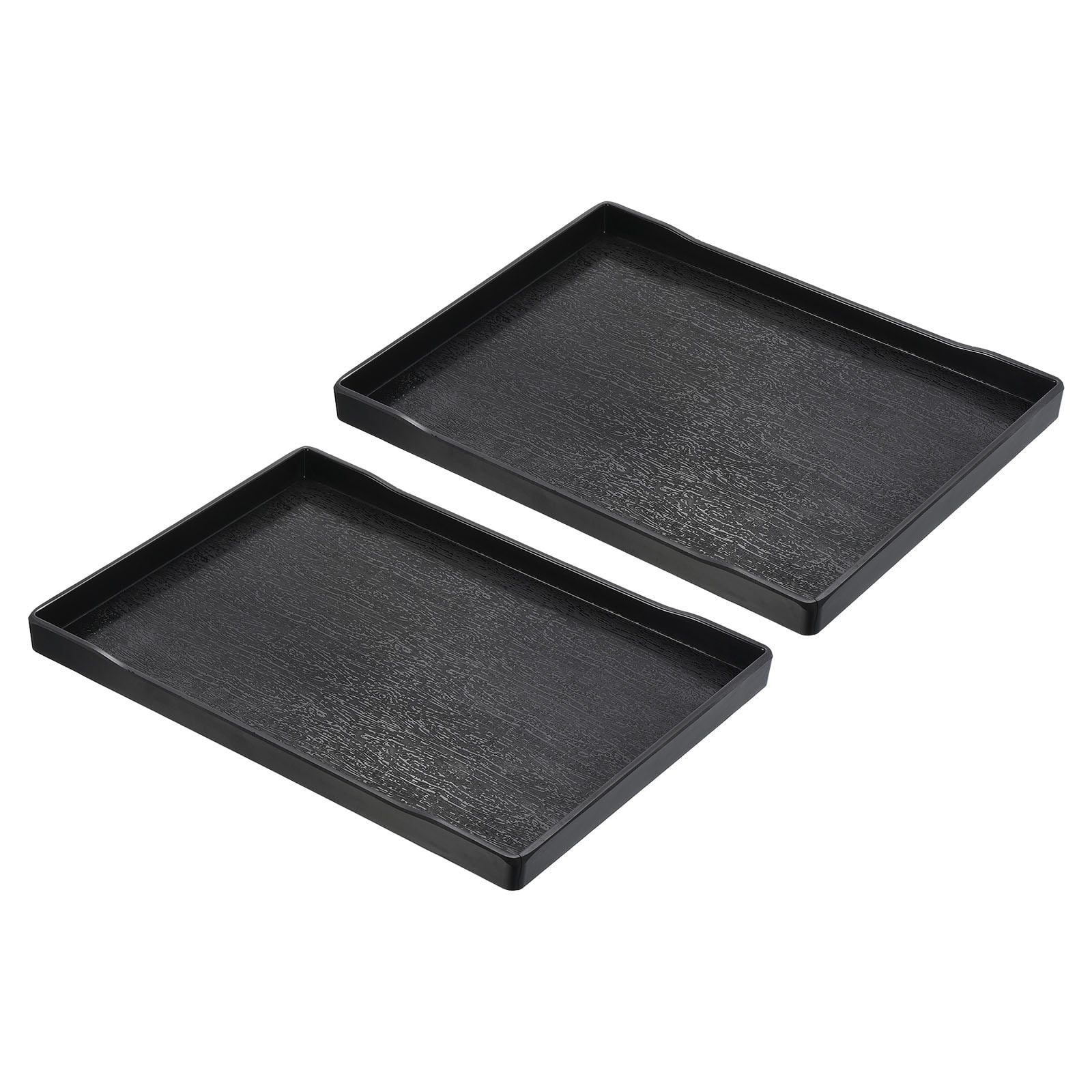 Uxcell 14x10" Fast Food Tray, 2 Pack Plastic Reusable Multi-Purpose ...