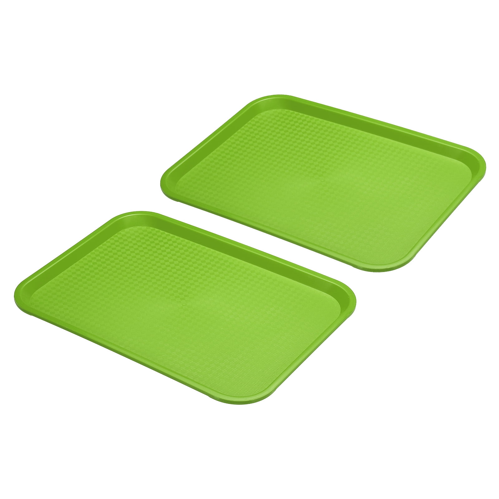 Uxcell 14x11" Fast Food Tray, 2 Pack PP Plastic Multi-Purpose Rectangle ...