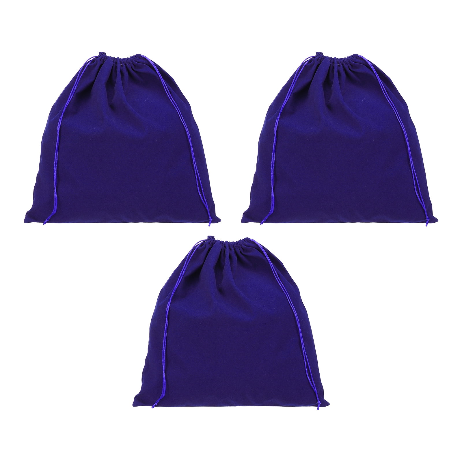 Uxcell 14x14" Large Velvet Bags With Drawstrings Hair Dryer Bag Treat ...